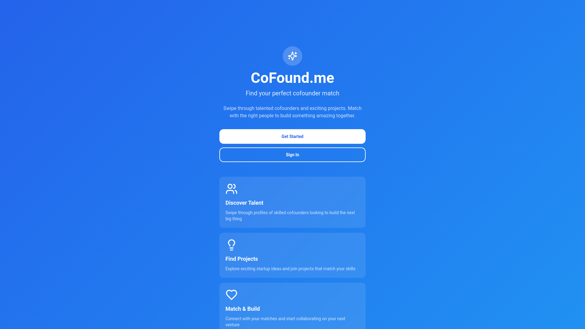 CoFound.me - Find Your Perfect Cofounder Match