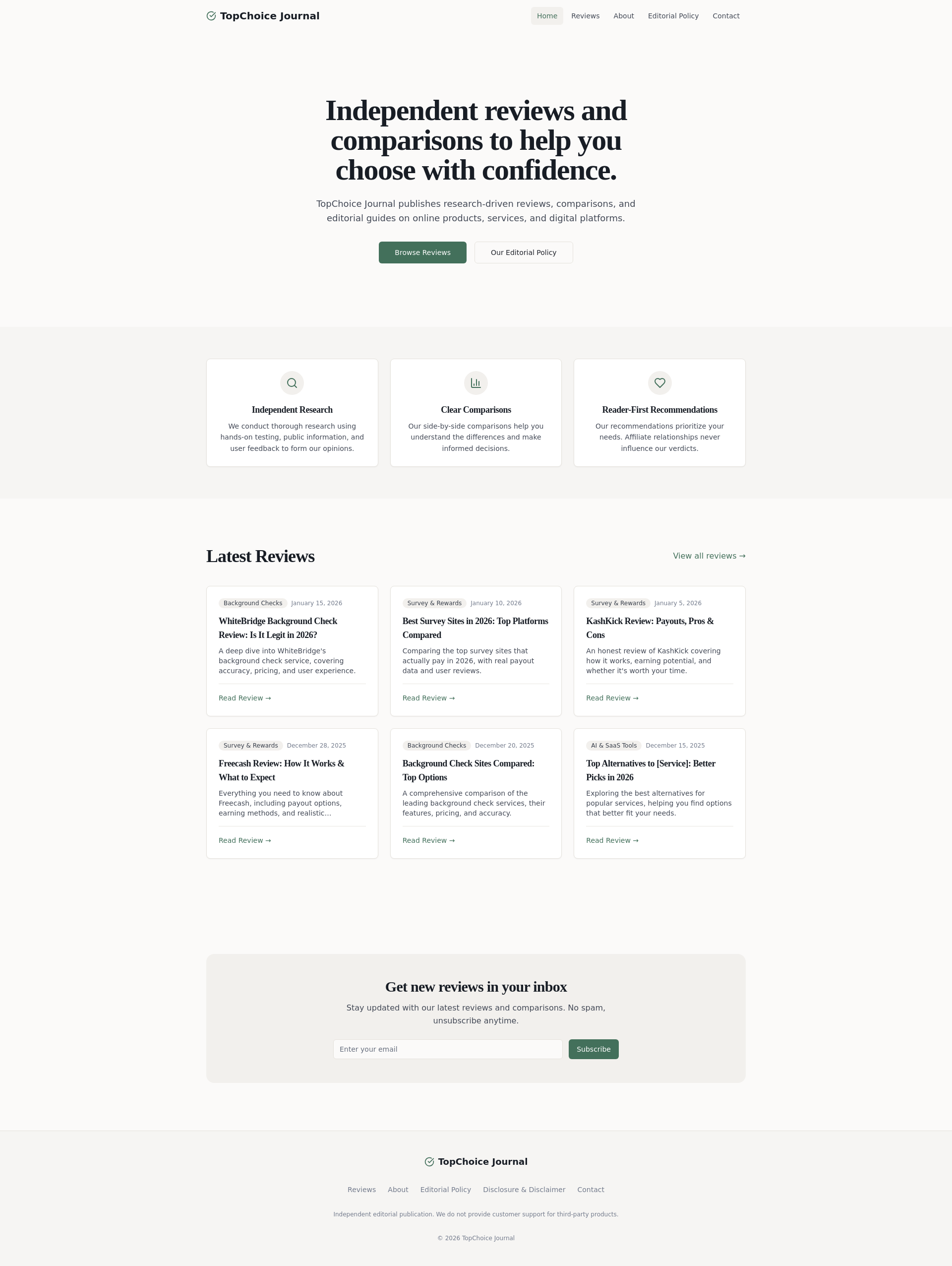 Background Check Sites Compared: Top Options | TopChoice Journal