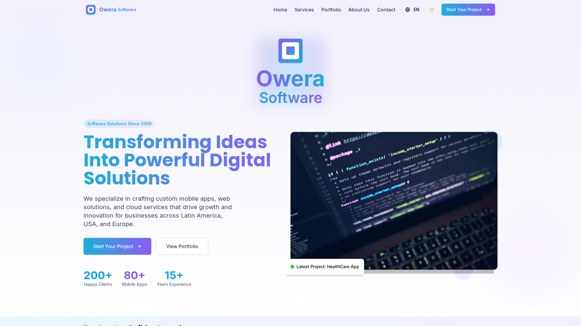 Owera Software - Mobile App, Web & Cloud Solutions