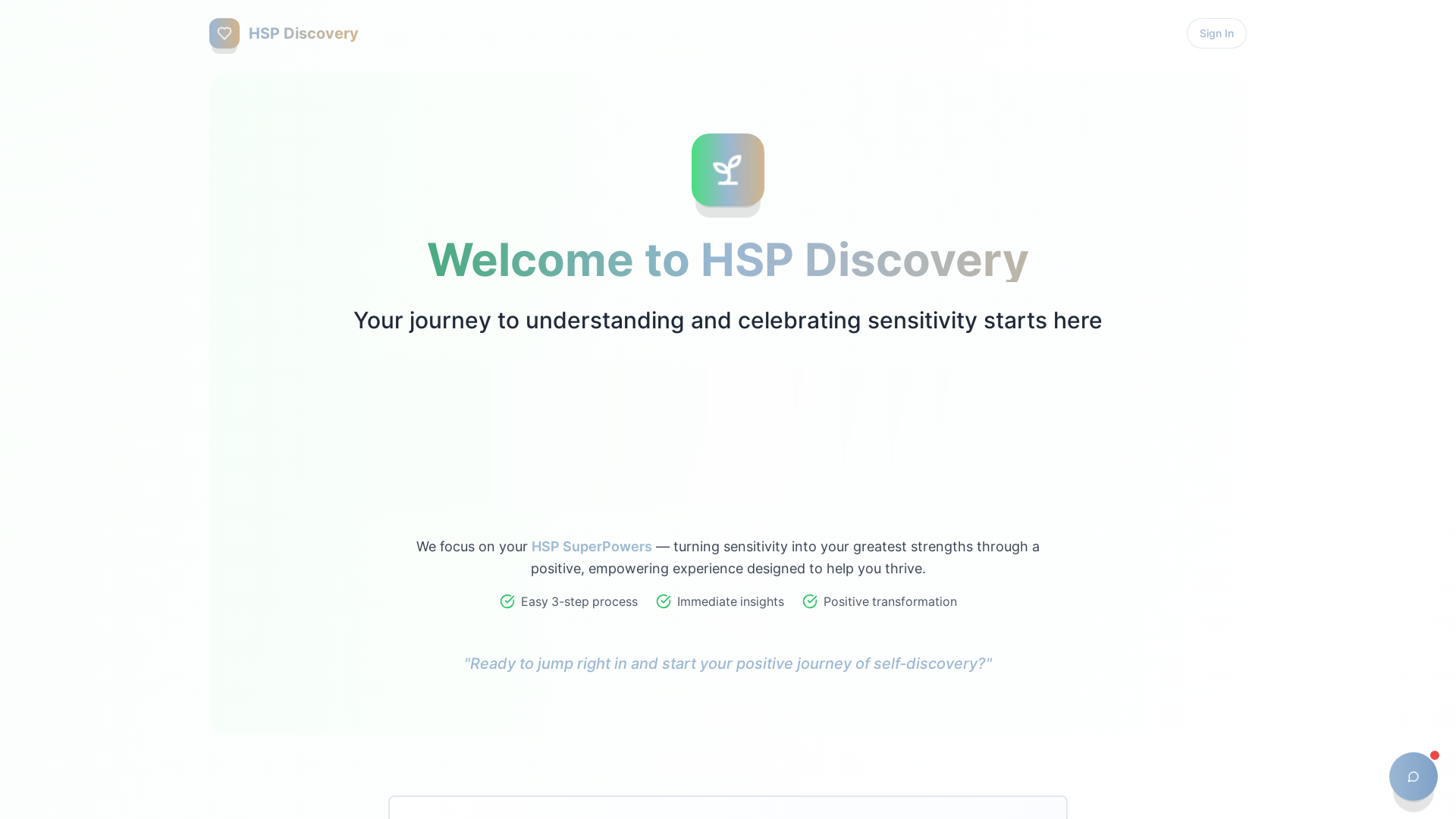 Highly Sensitive Person Test - Free HSP Assessment | HSP Discovery
