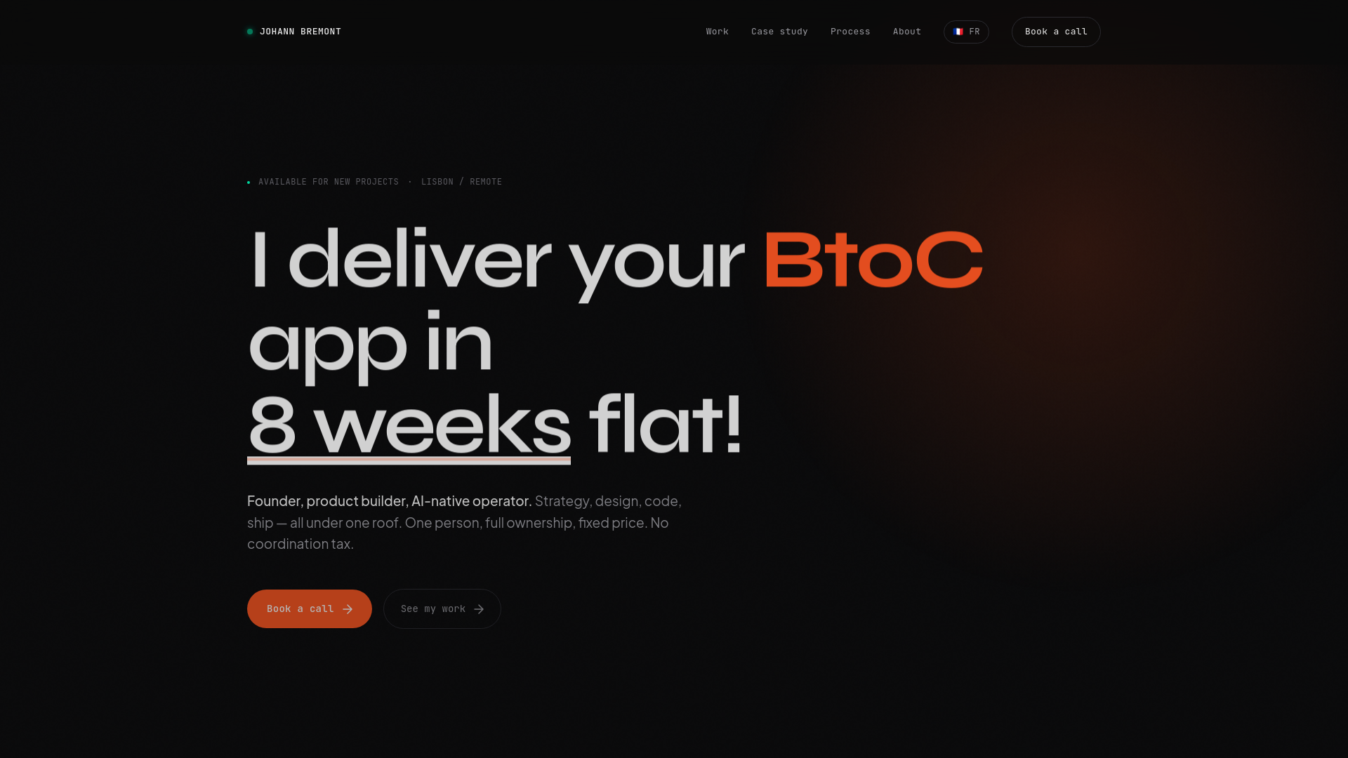 Johann - Full-Stack Web Developer & Product Manager