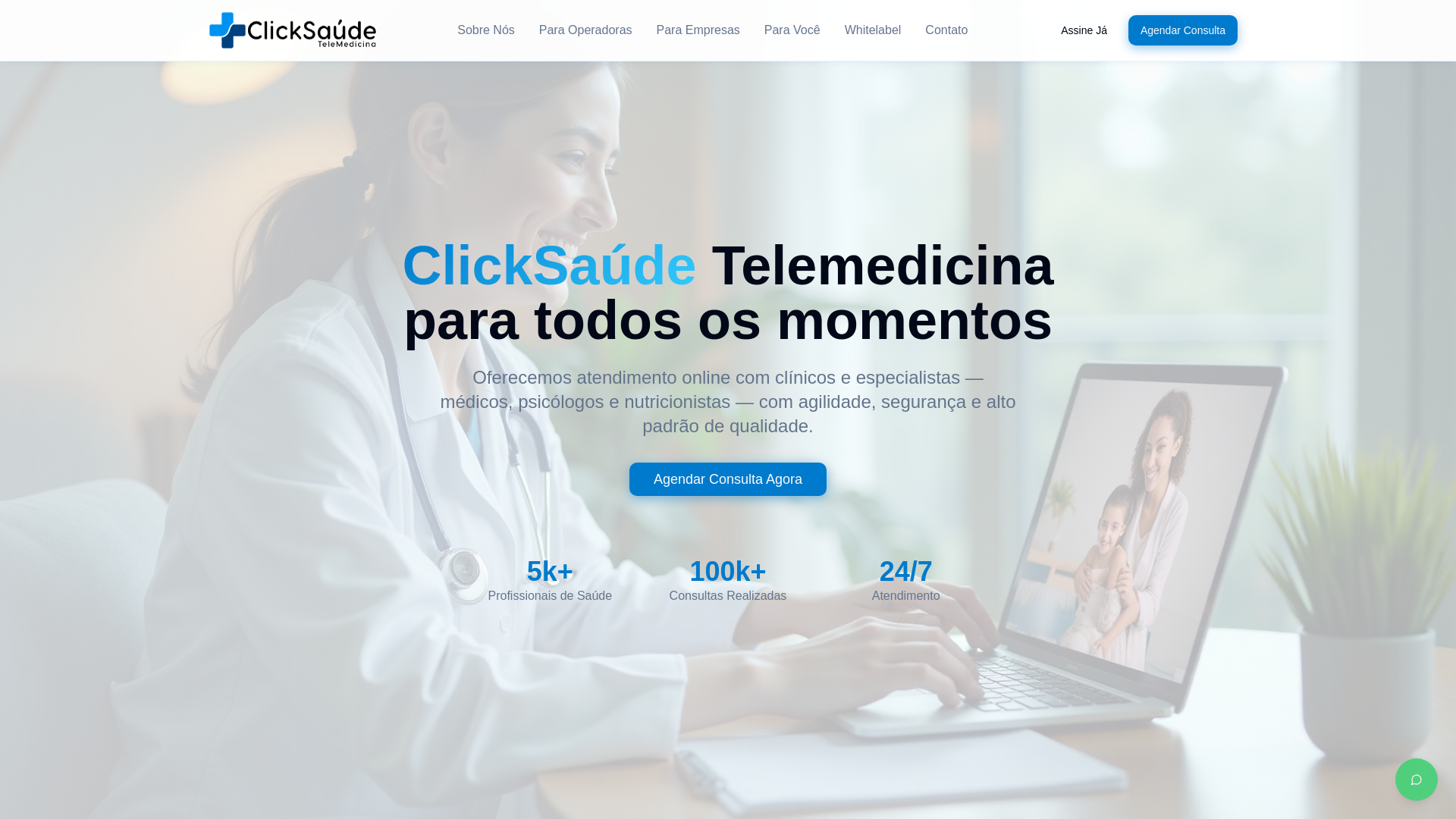 ClickSaúde - Telemedicina e Consultas Online | Atendimento Médico Digital