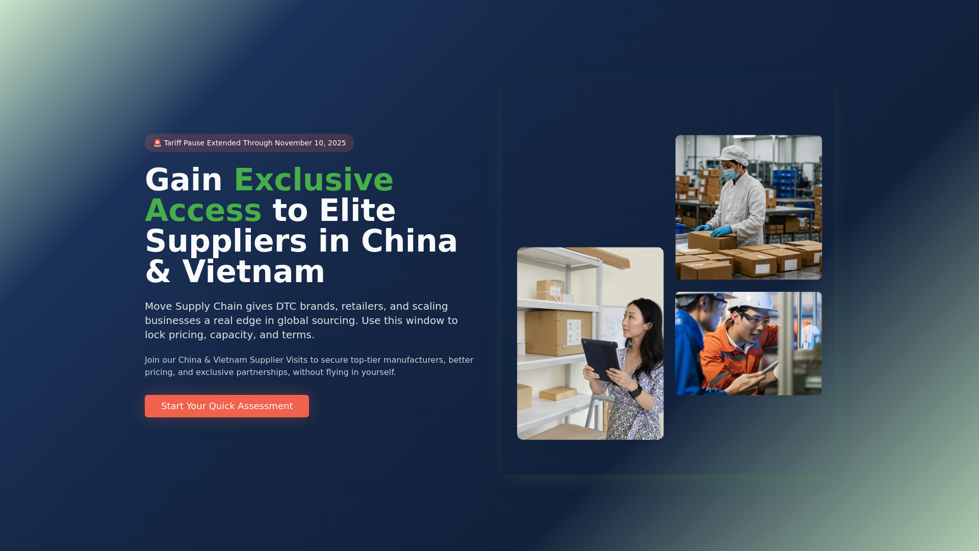 Move Supply Chain - Vendor Visits