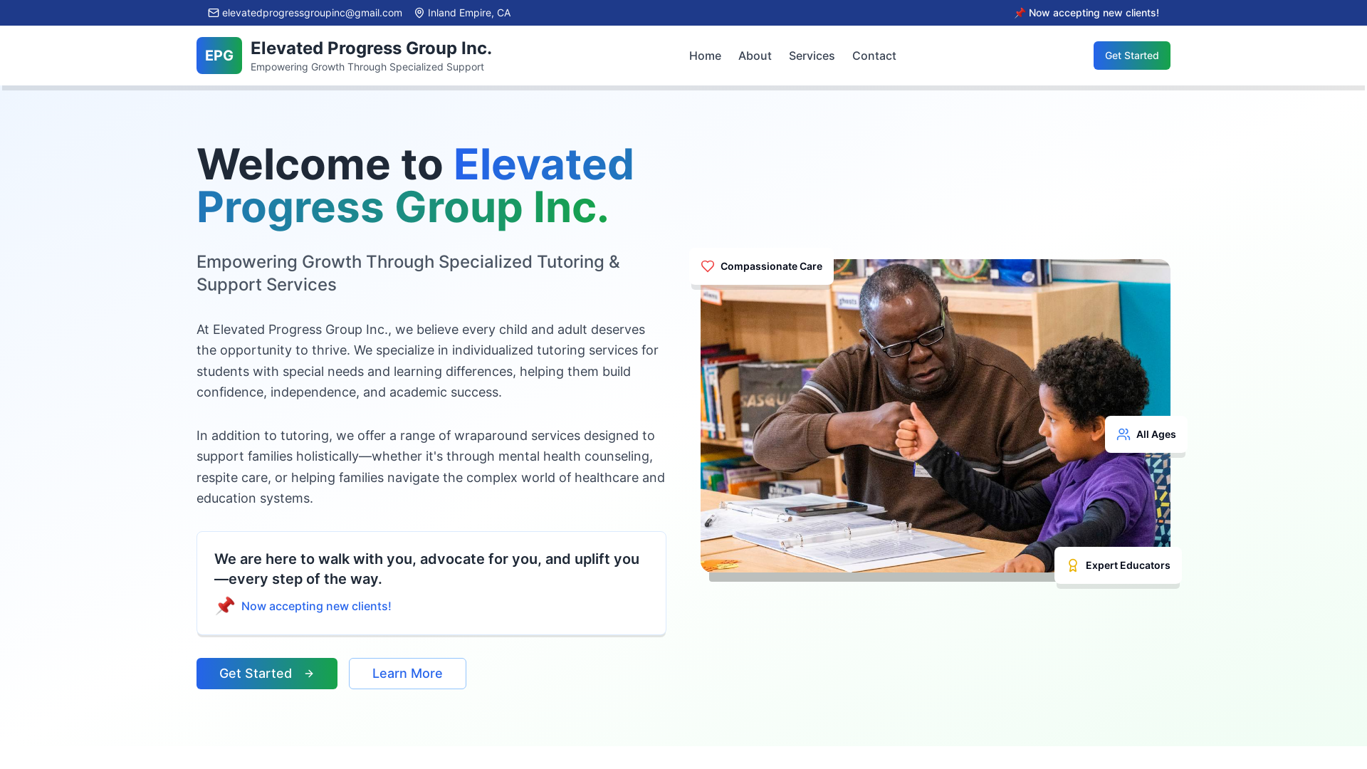 Elevated Progress Group Inc. - Empowering Growth Through Specialized Tutoring & Support Services