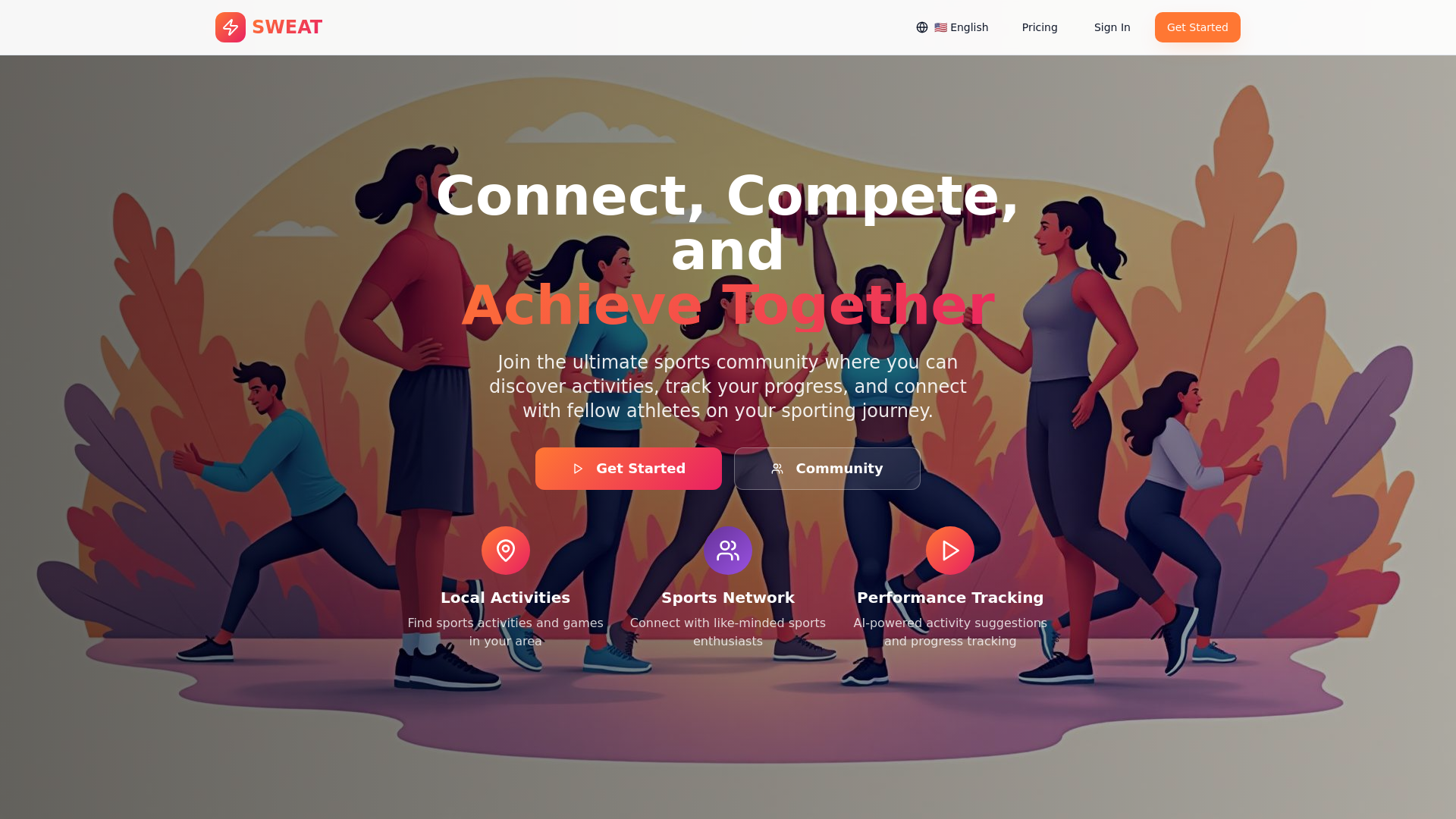 SWEAT - Connect, Train, Achieve Together