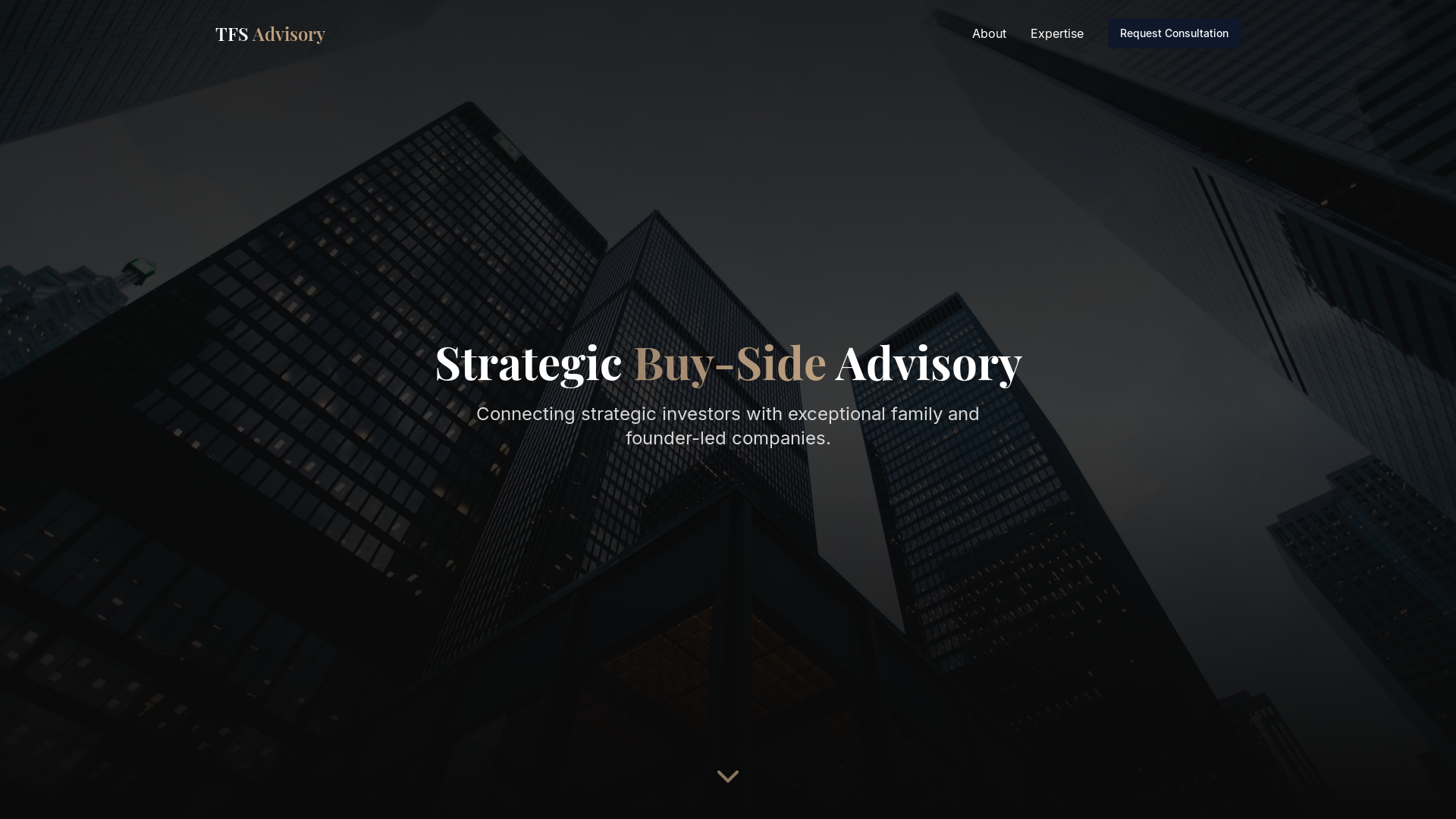 TFS Advisory Group | Strategic Acquisition Advisory