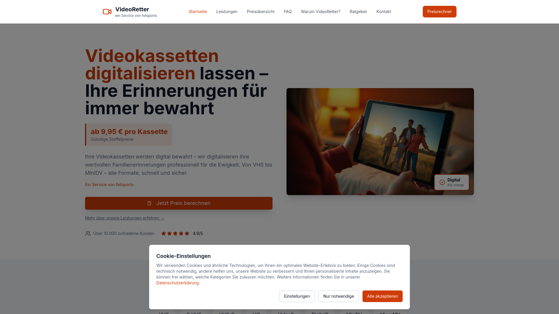 Evolution der Videokassette: VHS bis MiniDV | VideoRetter