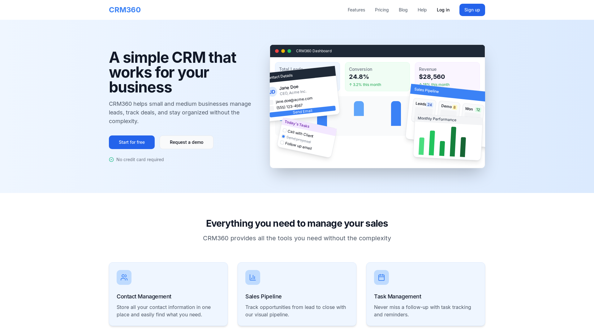 PandaCRM - Simple CRM for Small Businesses