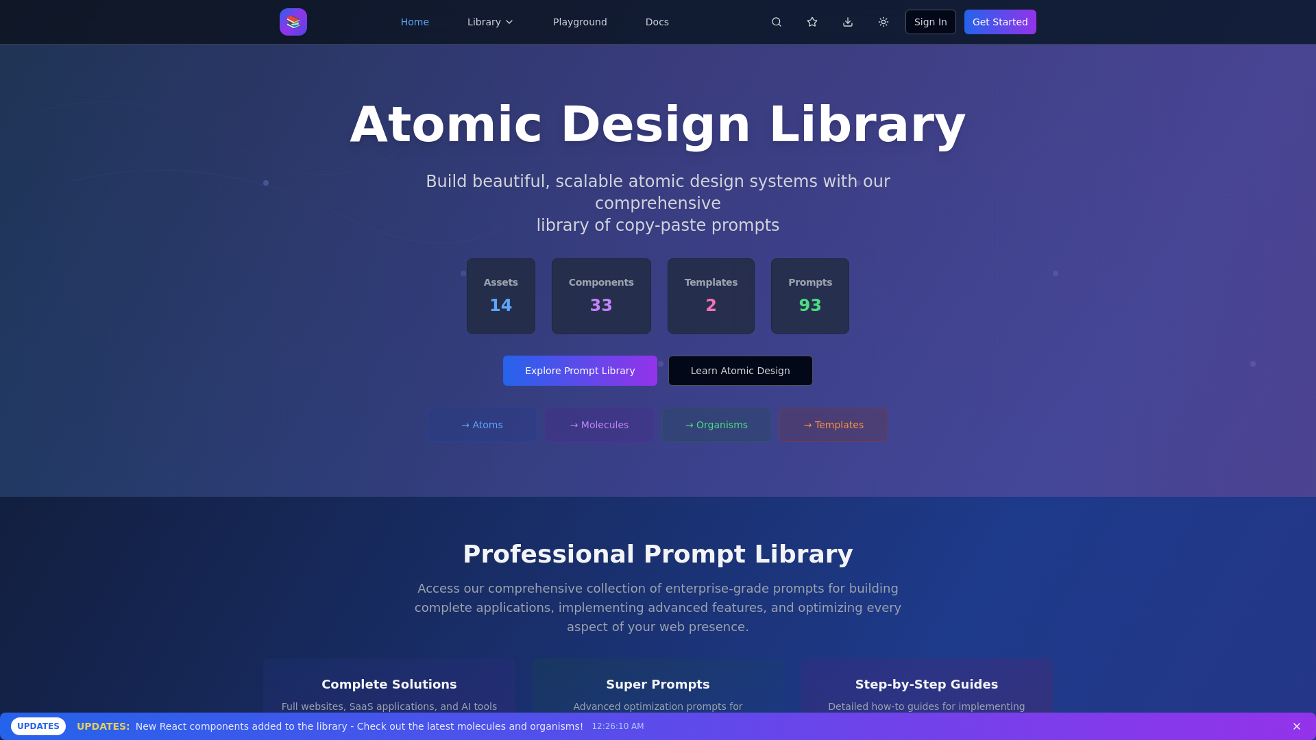 Atomic Design Library