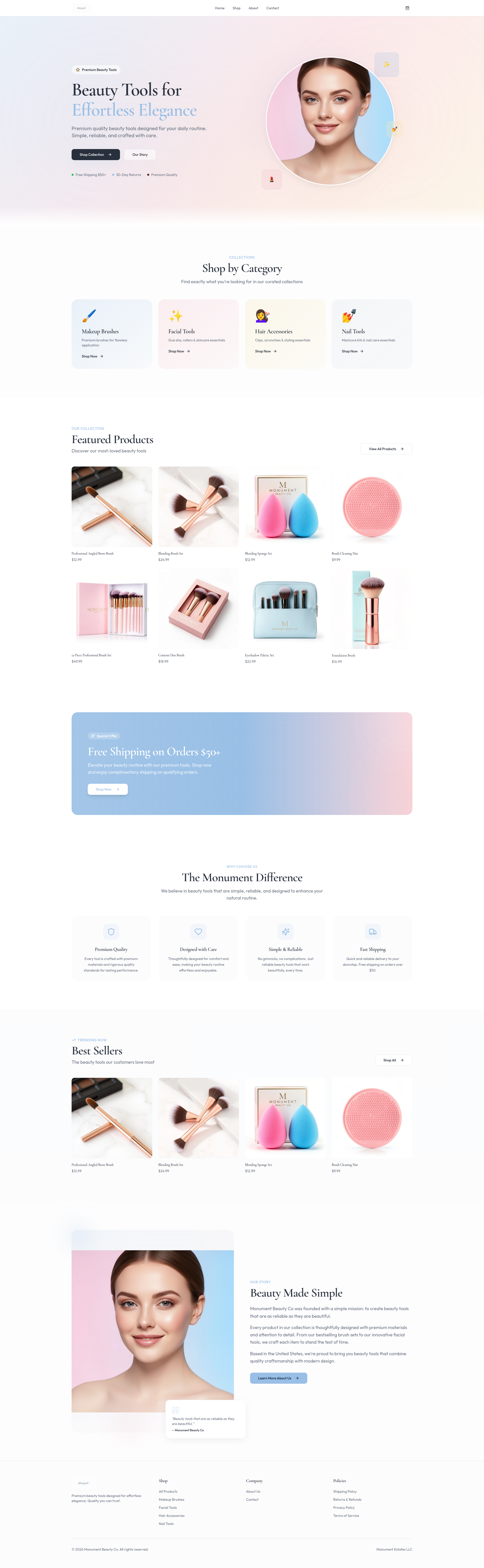 Monument Beauty Co | Premium Beauty Tools