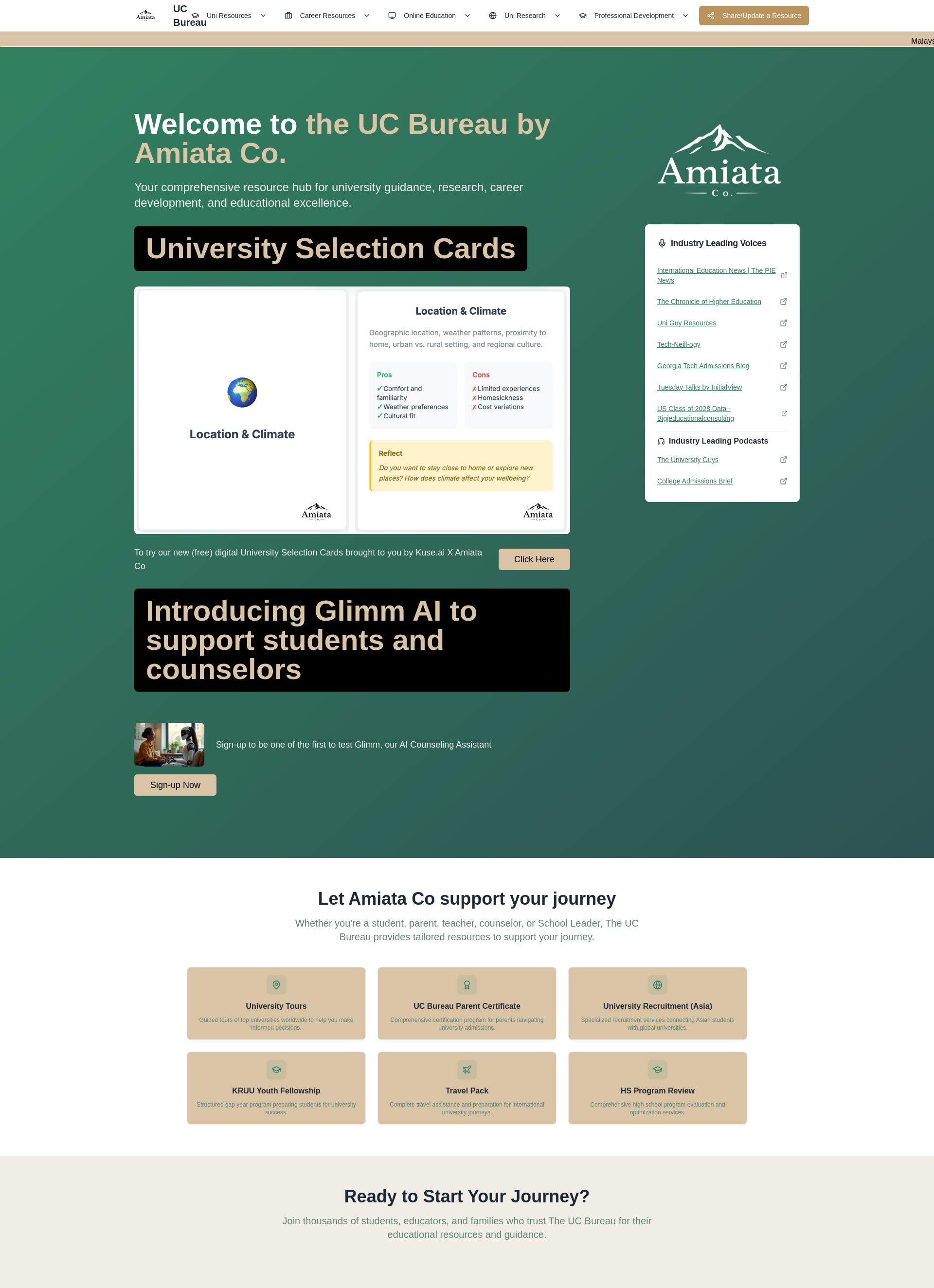 The UC Bureau - Educational Resource Hub