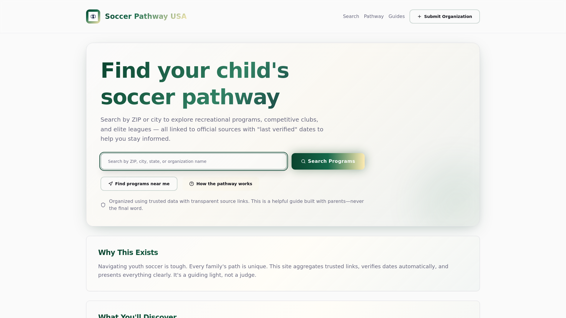 Soccer Pathway USA - Youth Soccer Development Guide