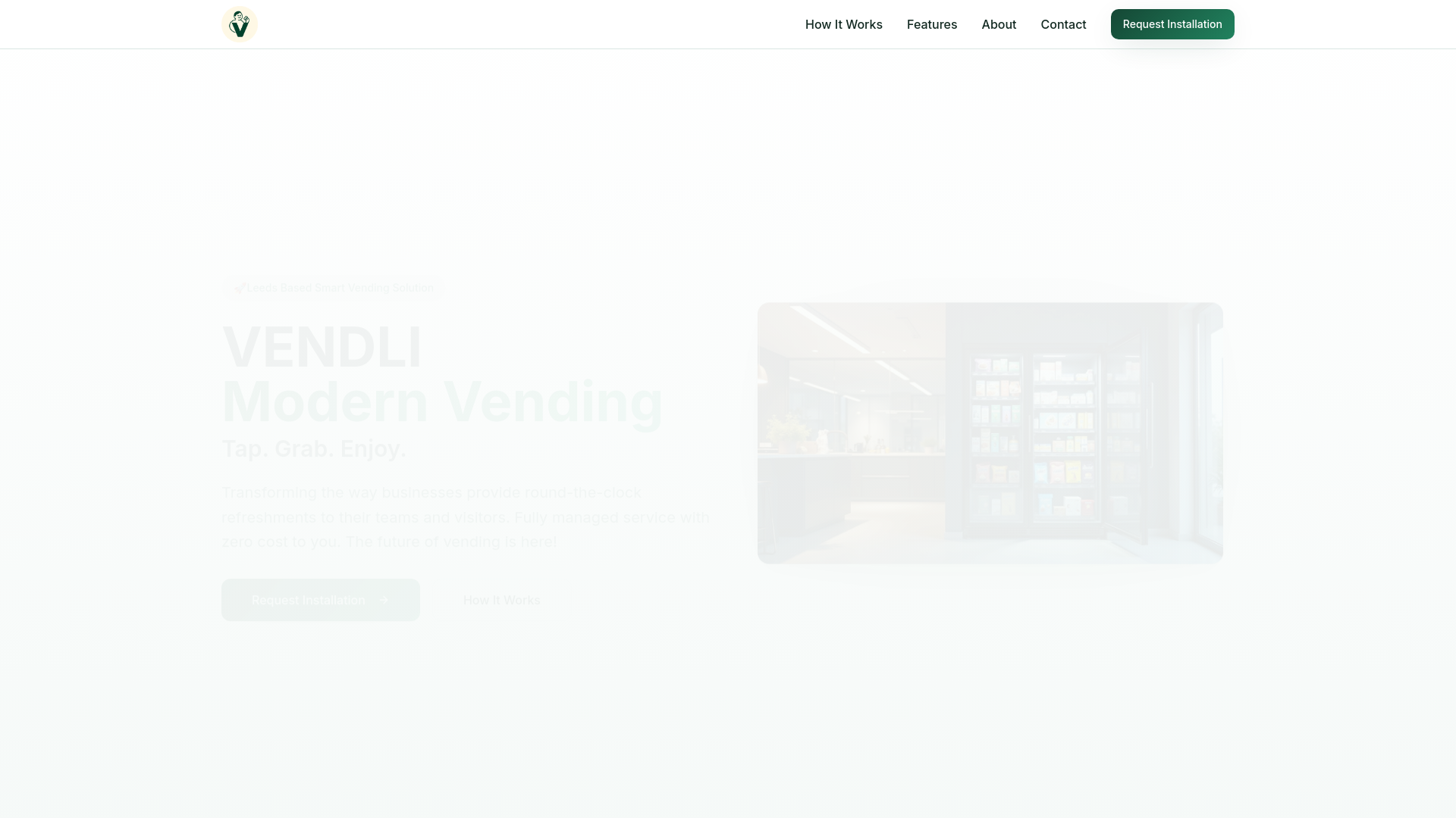 Vendli - Smart Vending Fridges | Leeds | Tap & Go Technology