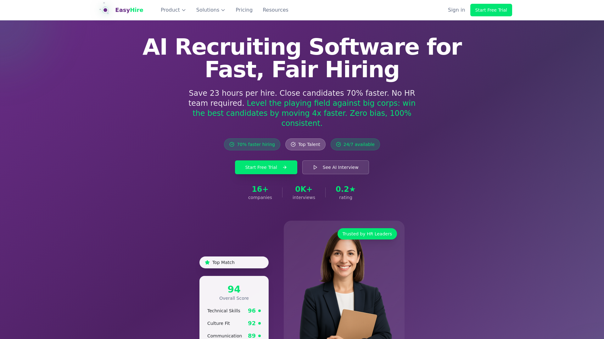 EasyHire - AI-Powered Recruitment Platform