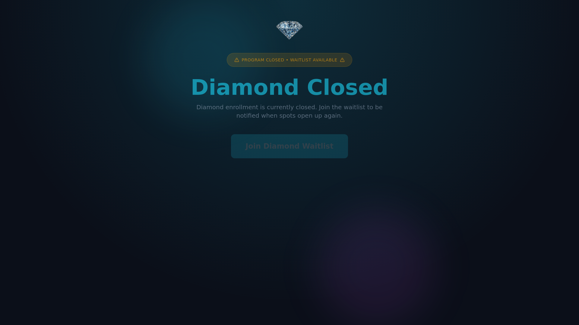 Diamond Membership - Exclusive Limited-Time Access
