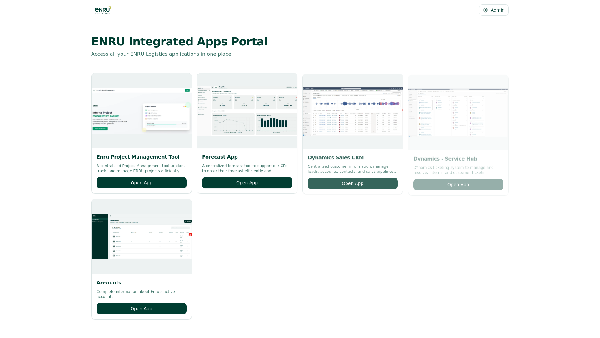 ENRU Logistics - App Hub