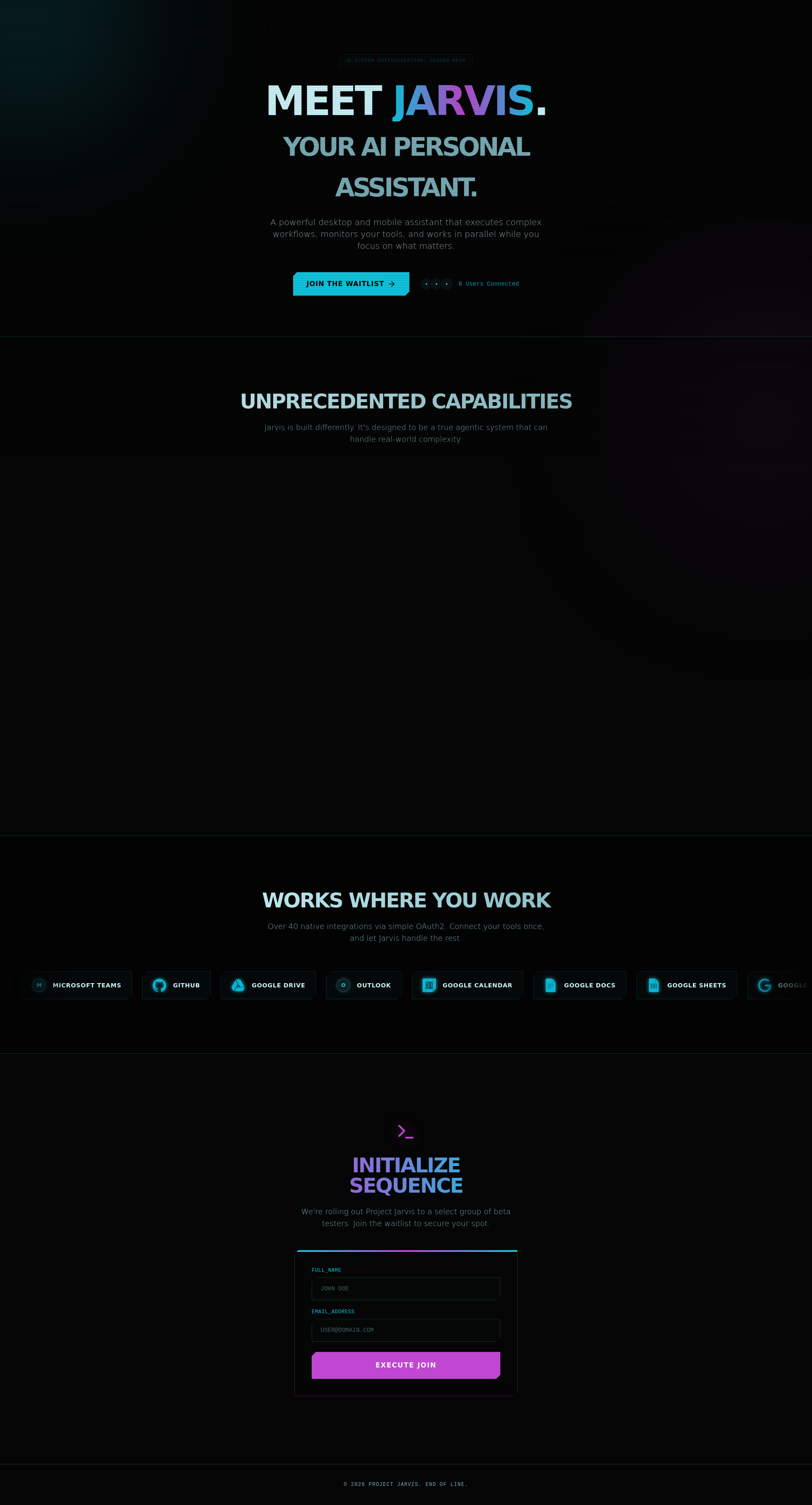 Project Jarvis — Your AI Personal Assistant
