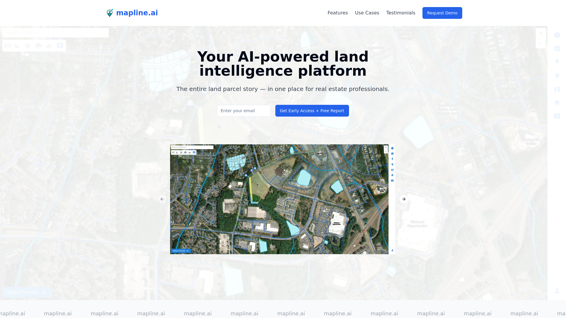 Mapline.ai - Your AI-powered land intelligence platform