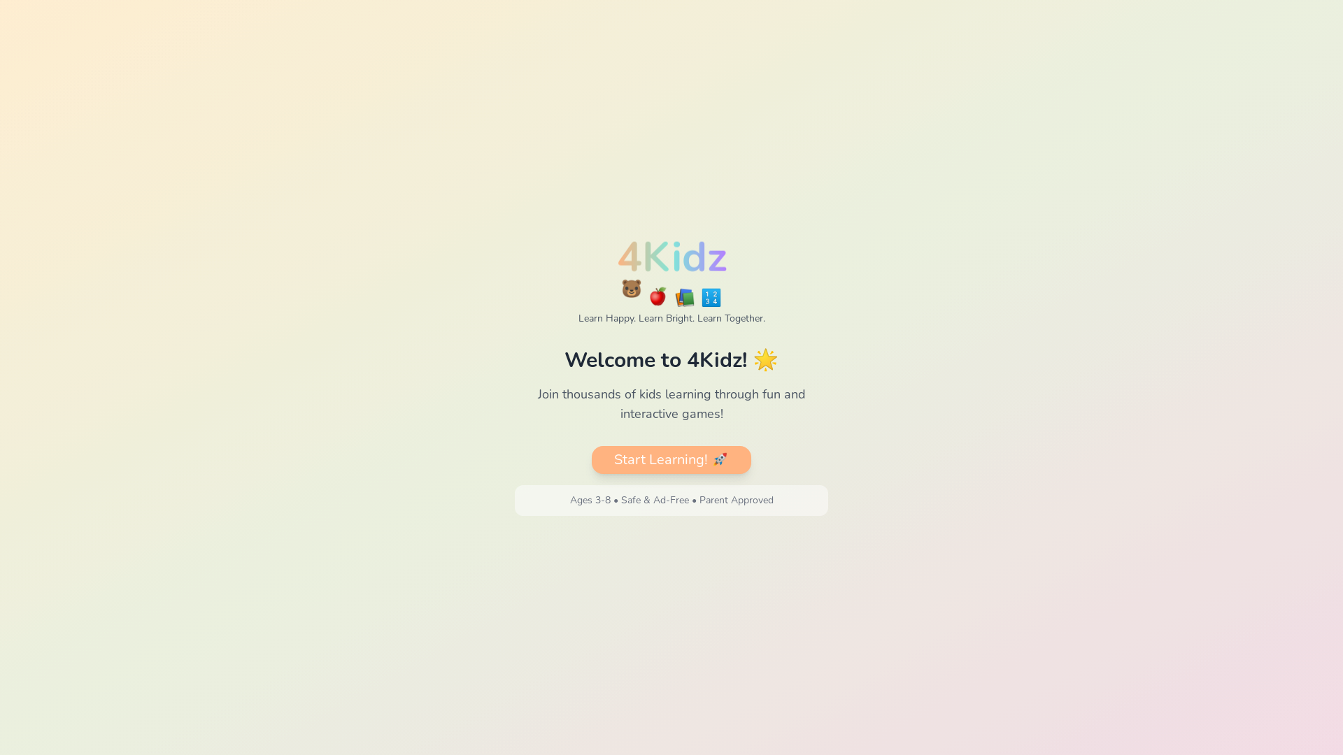 4Kidz - Learn Happy. Learn Bright. Learn Together.