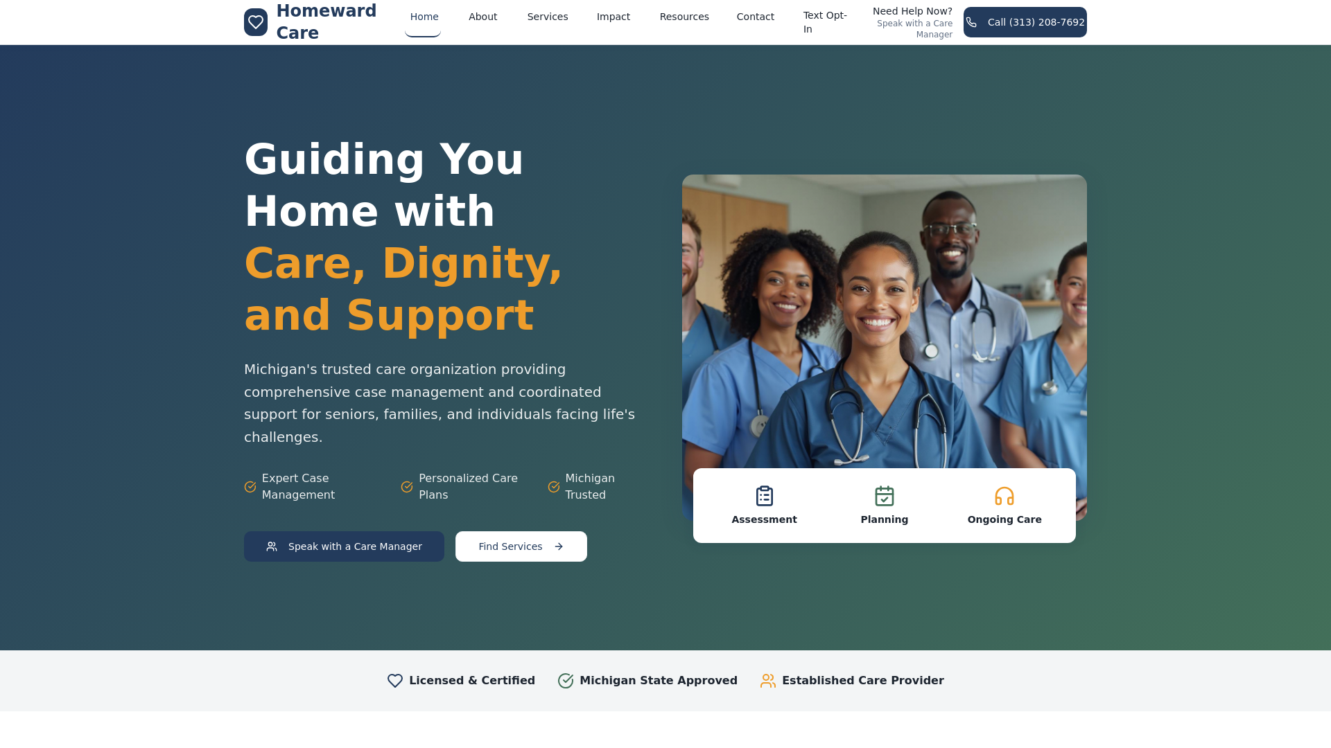 Homeward Care - Michigan's Trusted Case Management & Care Coordination