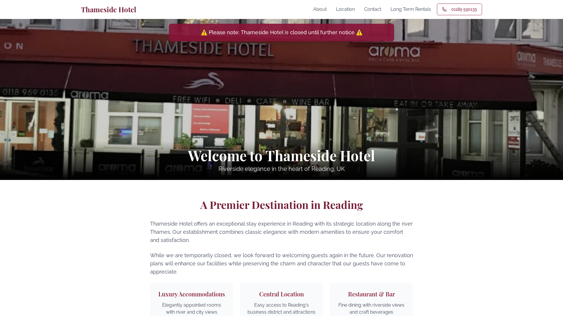 Thameside Hotel - Reading, UK