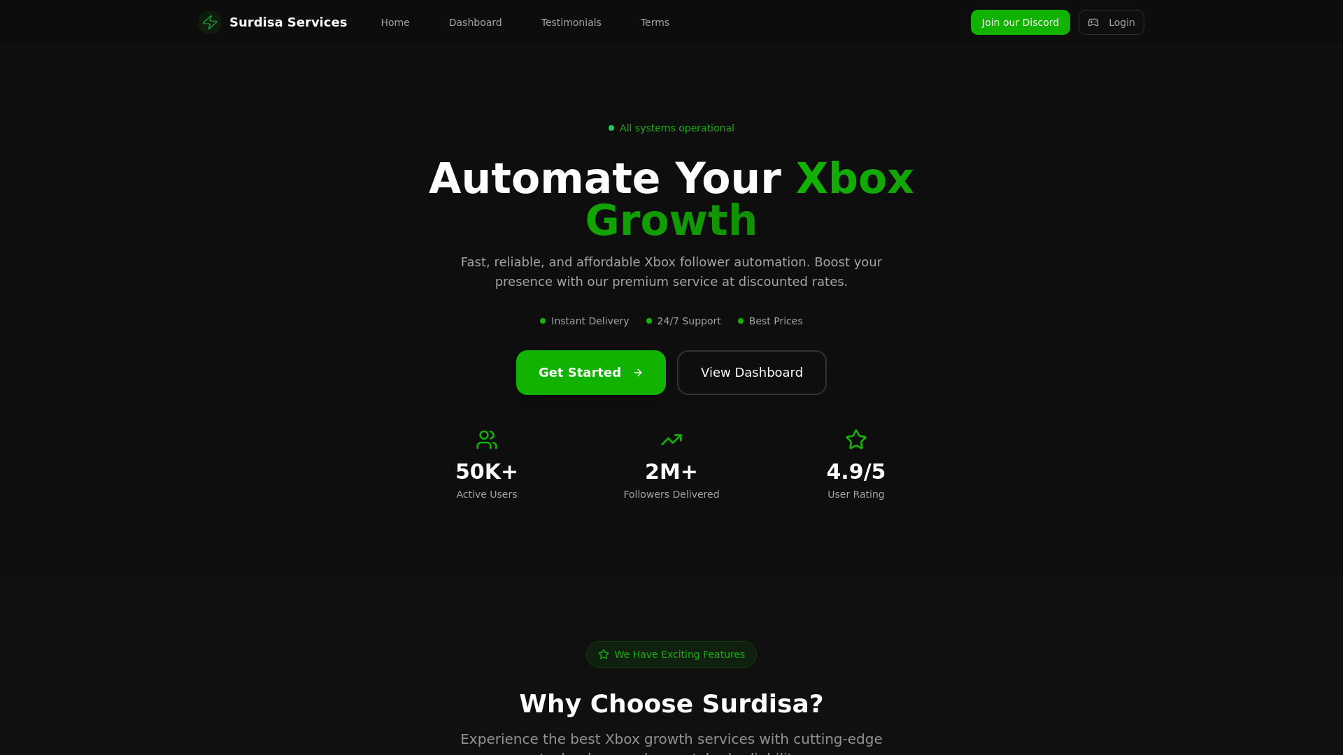 Surdisa - #1 Xbox Followers & Gaming Boost | Instant Delivery
