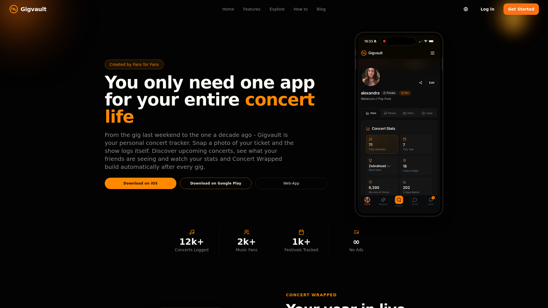 5 Best Concert Tracker Apps (2026) — Free, Tested & Ranked | Gigvault