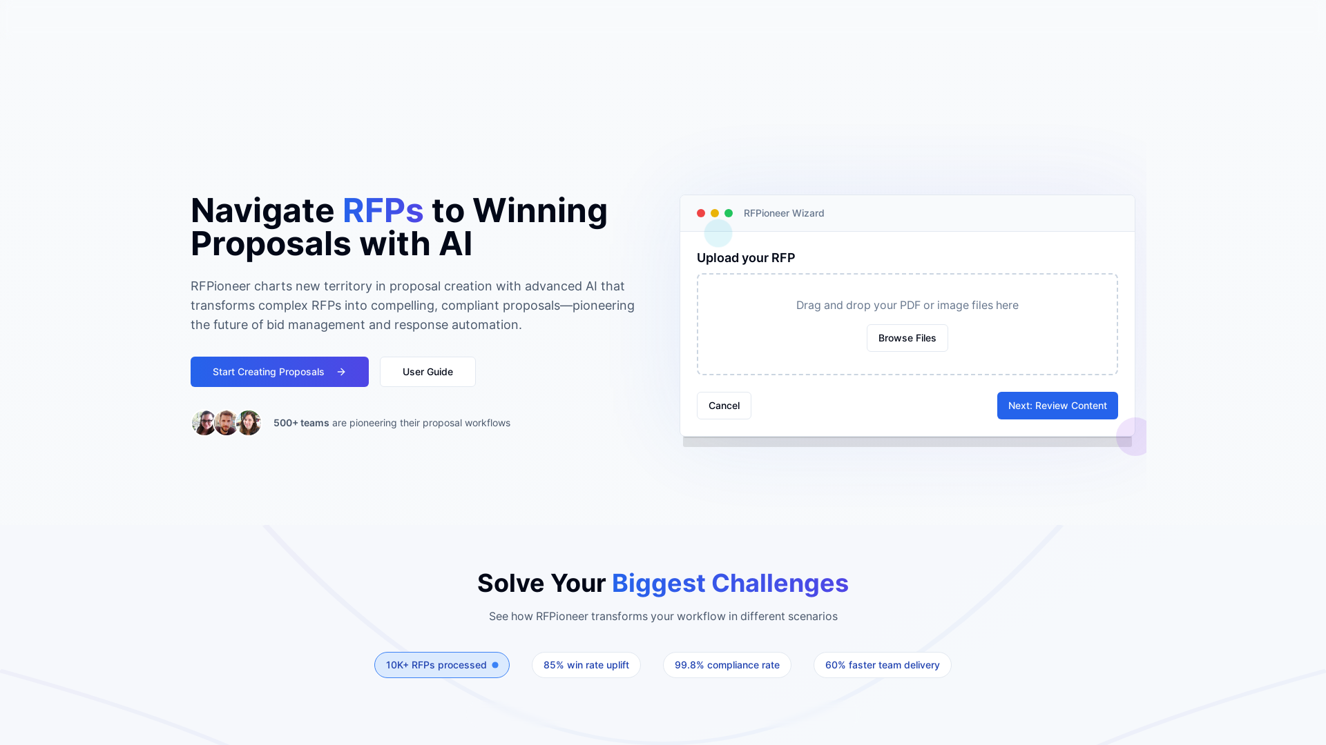 RFPioneer - AI-Powered Proposal Automation