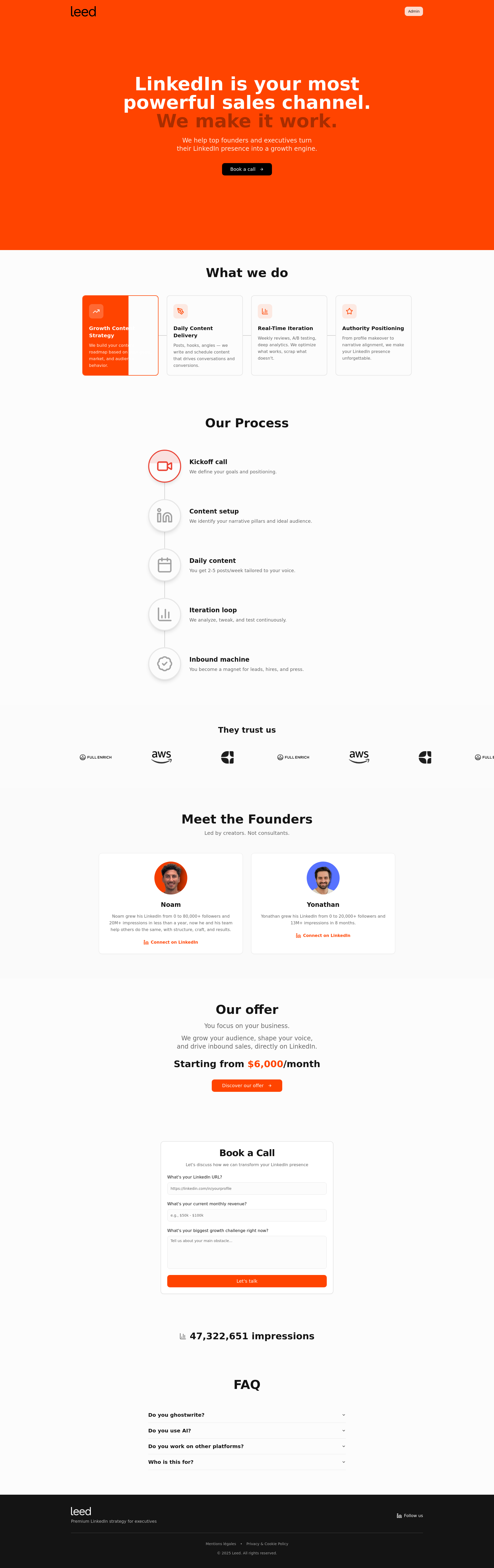 Leed - Premium LinkedIn Strategy for Executives