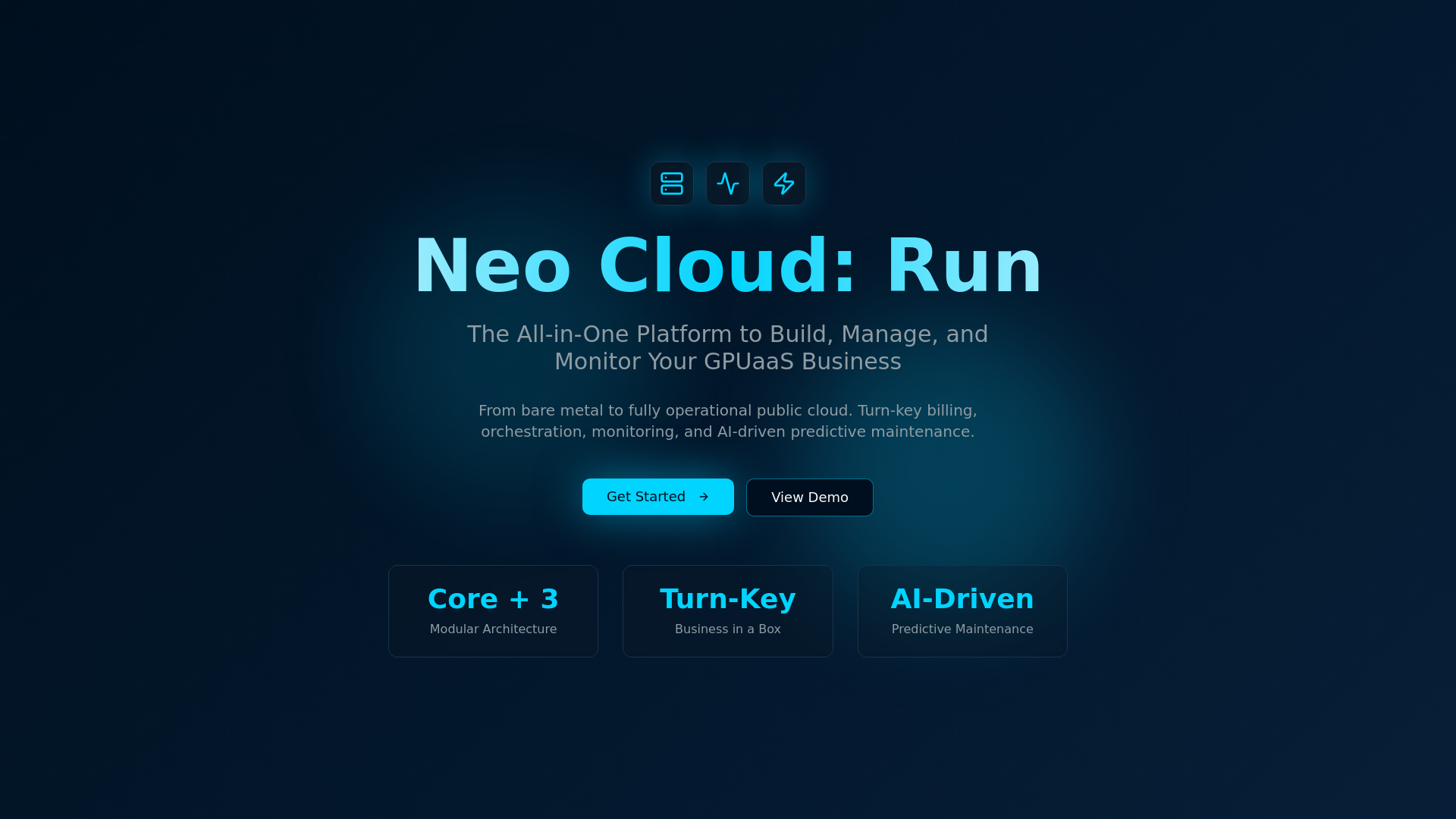 Neo Cloud: Run - GPUaaS Platform for Modern Cloud Providers