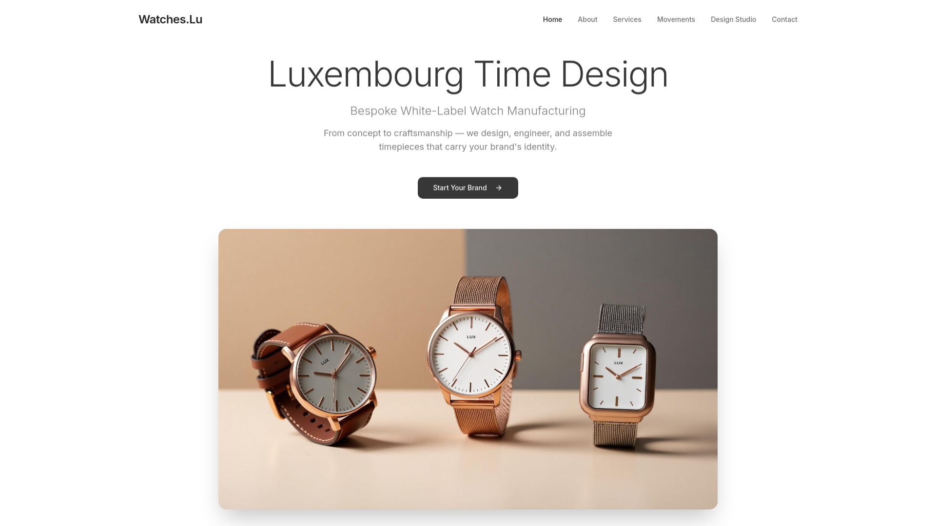 Luxembourg Watches – Bespoke White-Label Watch Manufacturing