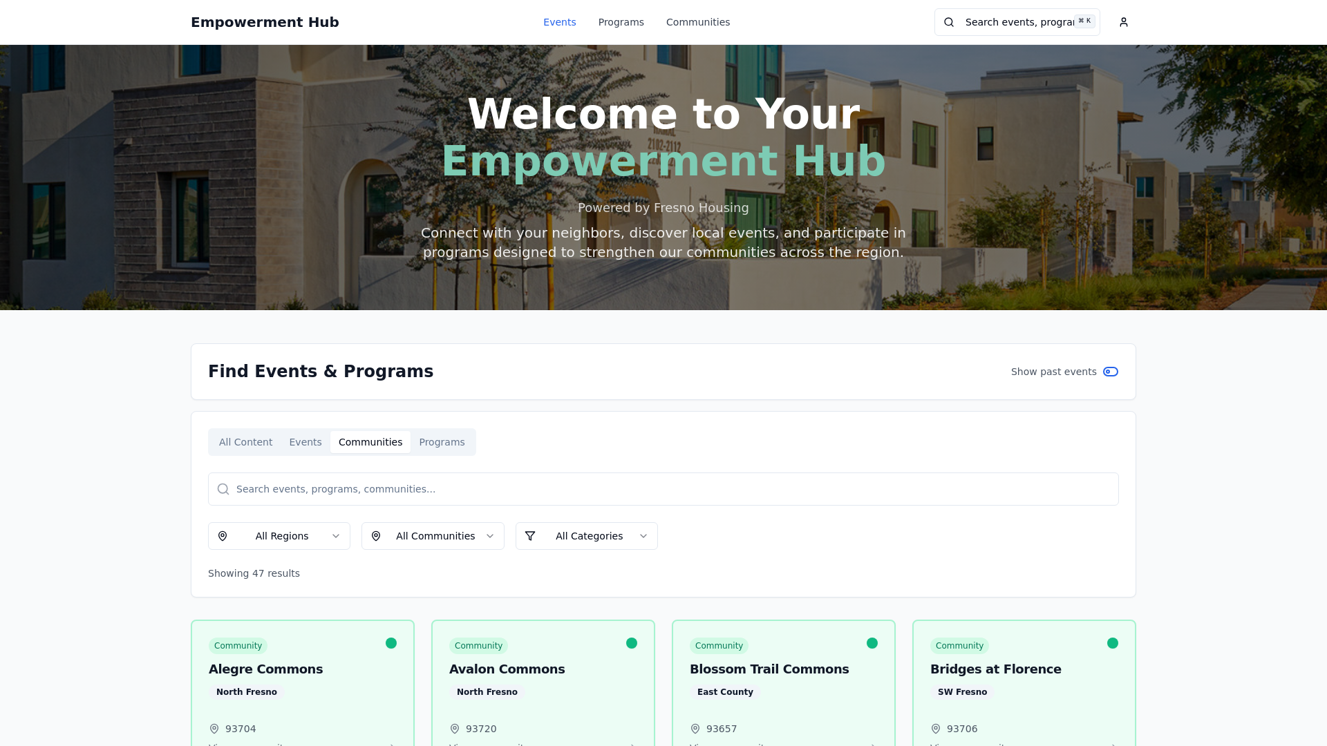Resident Empowerment Hub