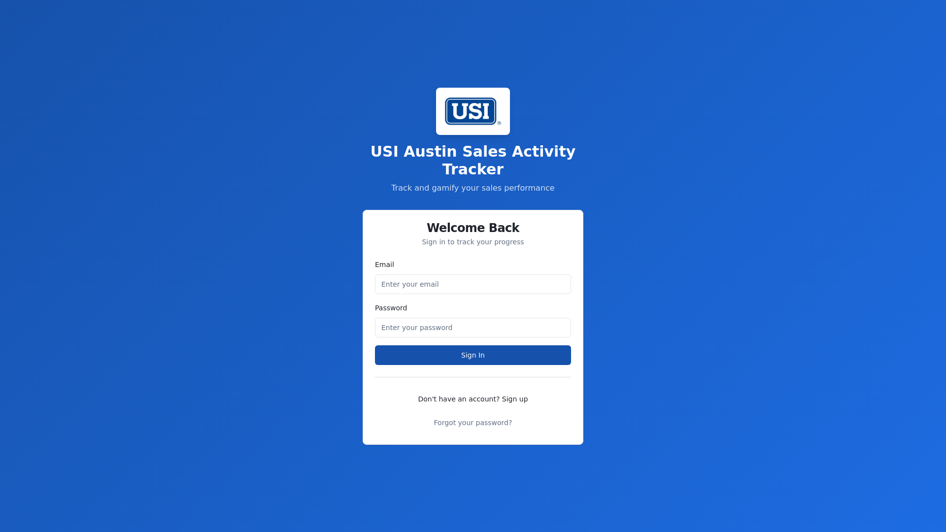 USI Austin Sales Activity Tracker
