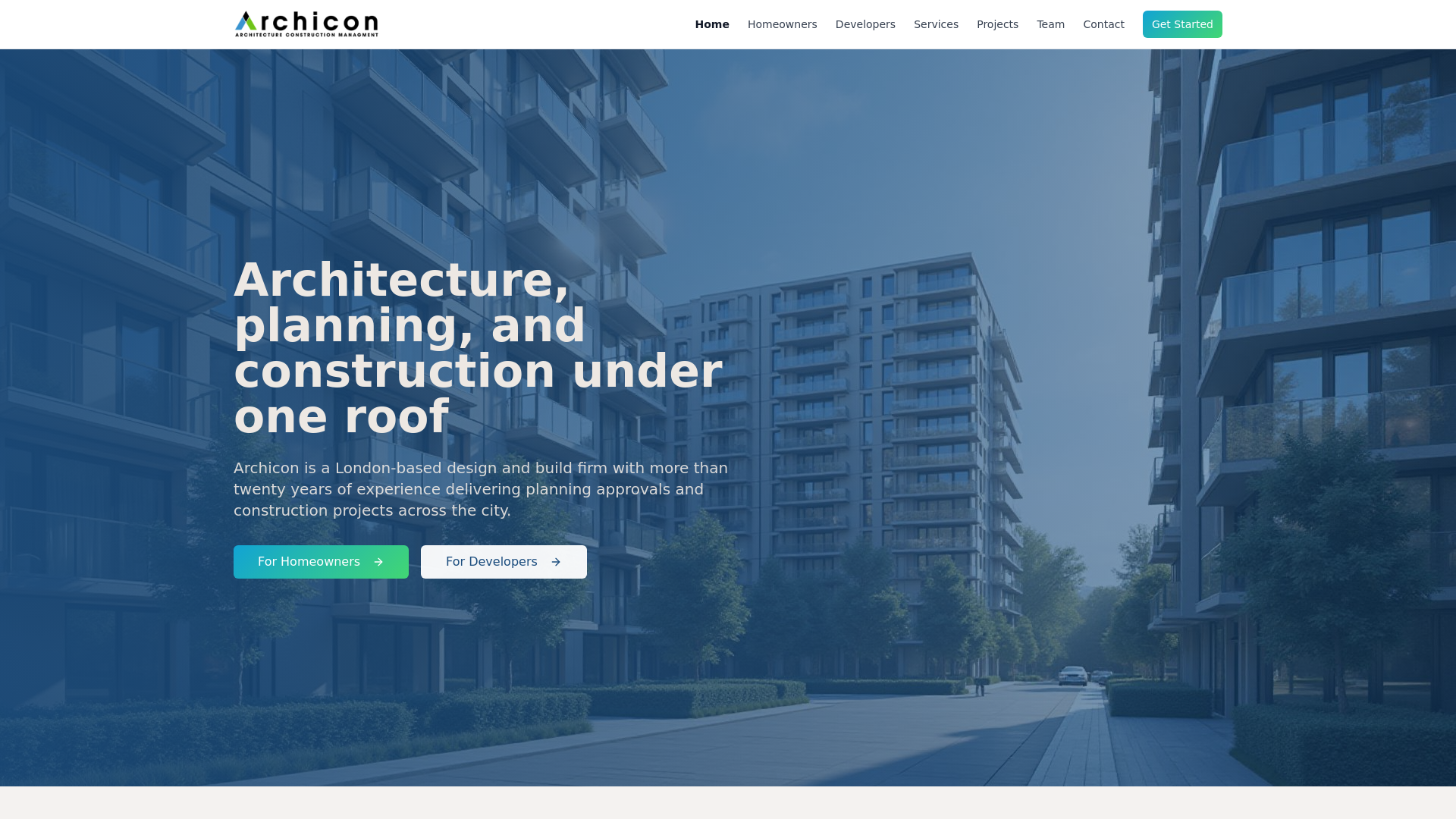 Archicon | Design & Build London | Architecture, Planning & Construction