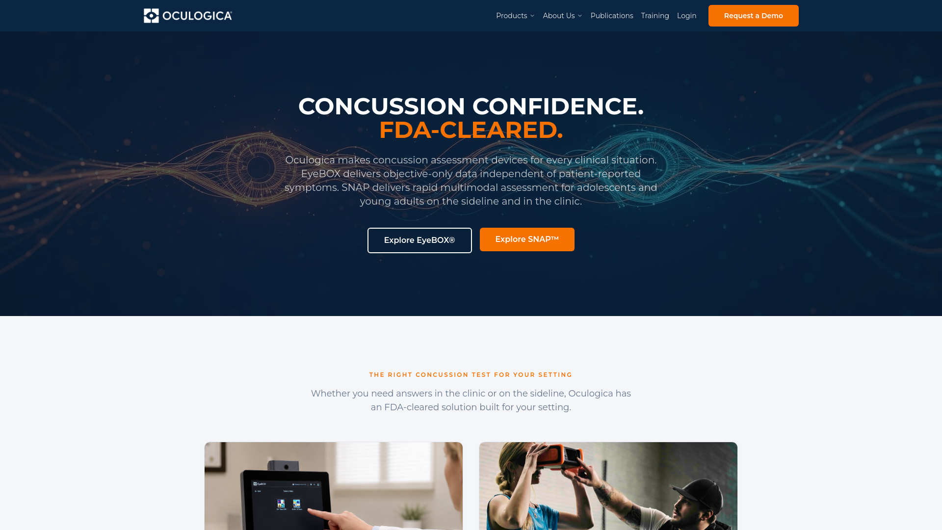 Oculogica — FDA-Cleared Concussion Diagnosis Tools