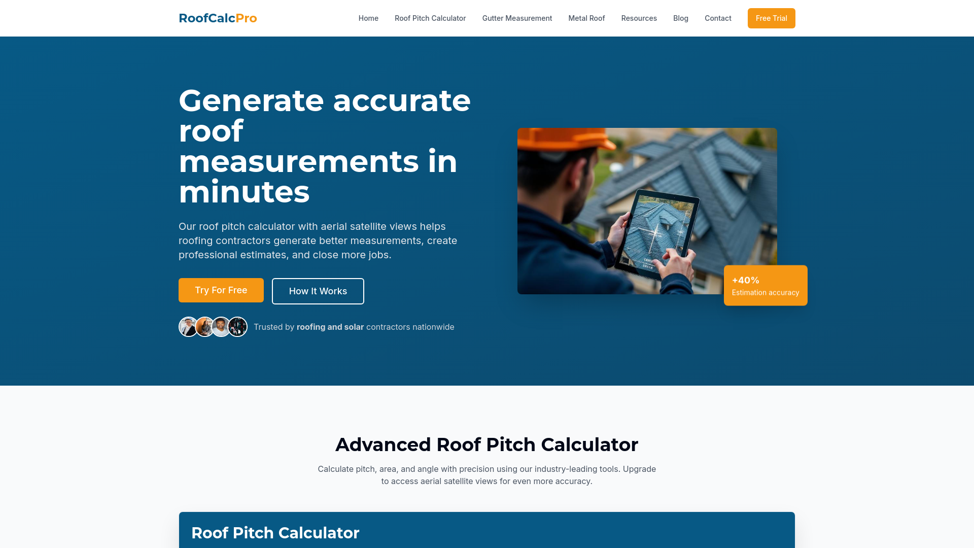 RoofCalcPro - Professional Roof Measurement Tools