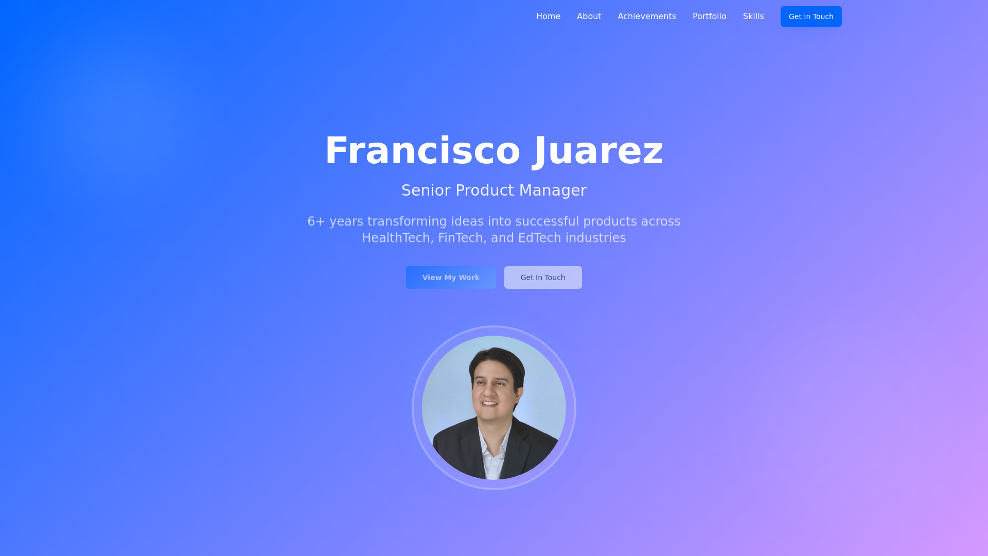 Francisco Juarez - Senior Product Manager