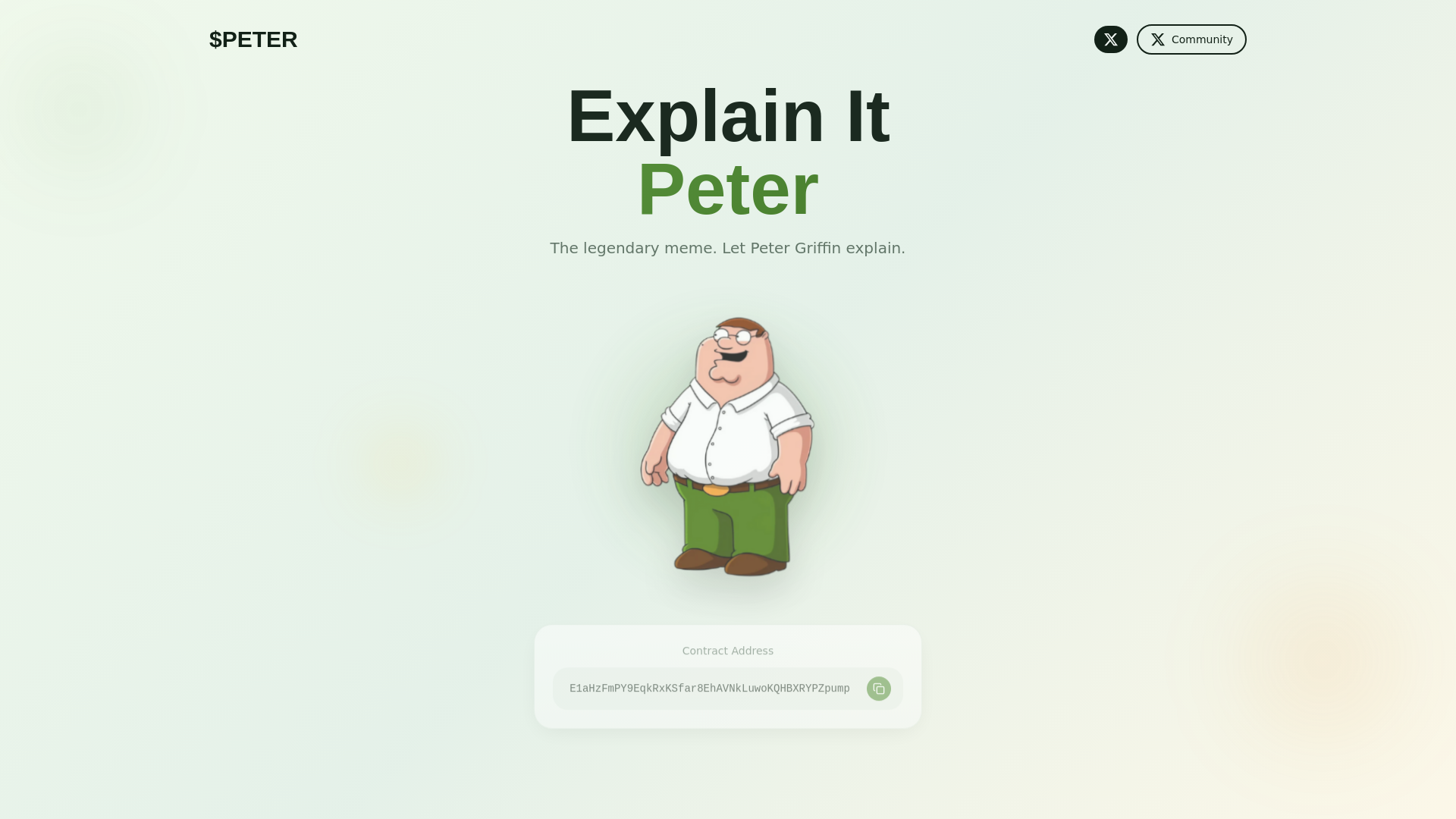 Explain It Peter | $PETER Memecoin