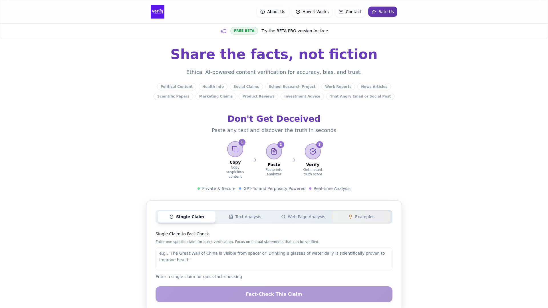 Verify - AI-Powered Fact Checking