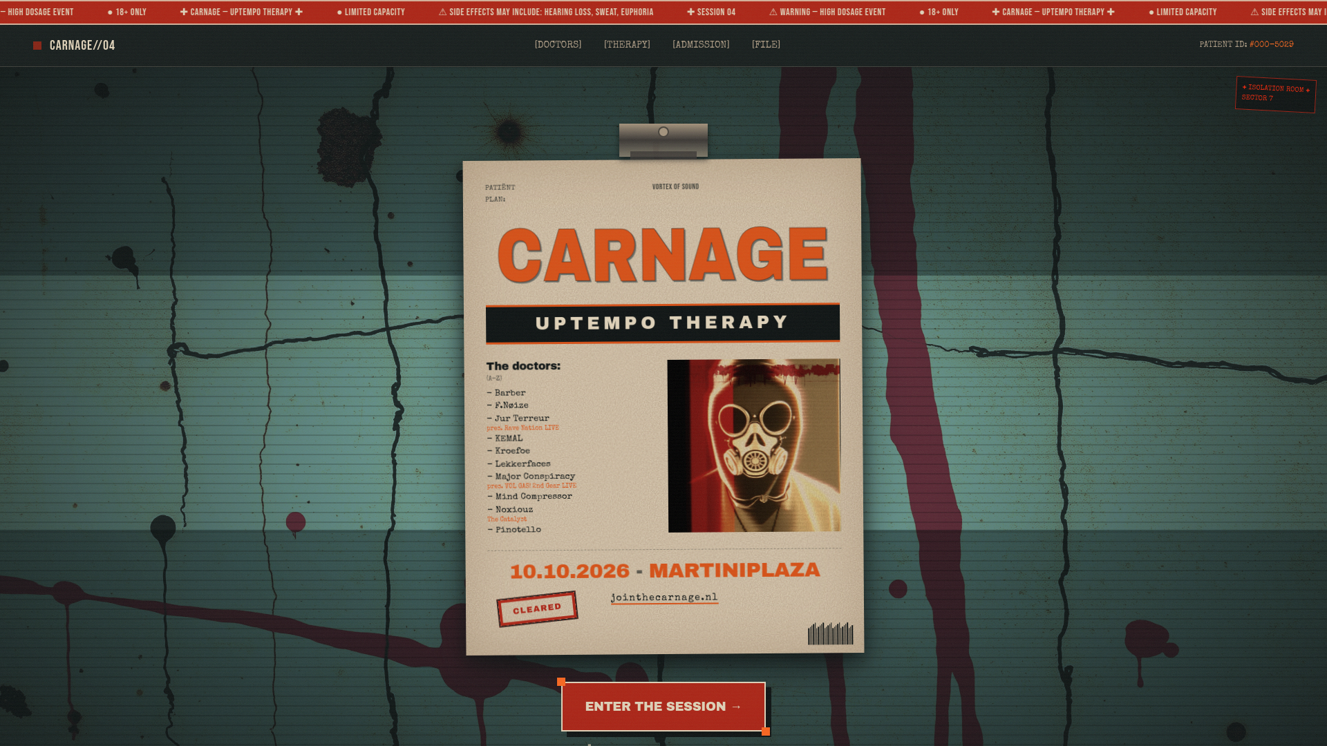CARNAGE — Uptempo Therapy | Hardcore & Uptempo Event