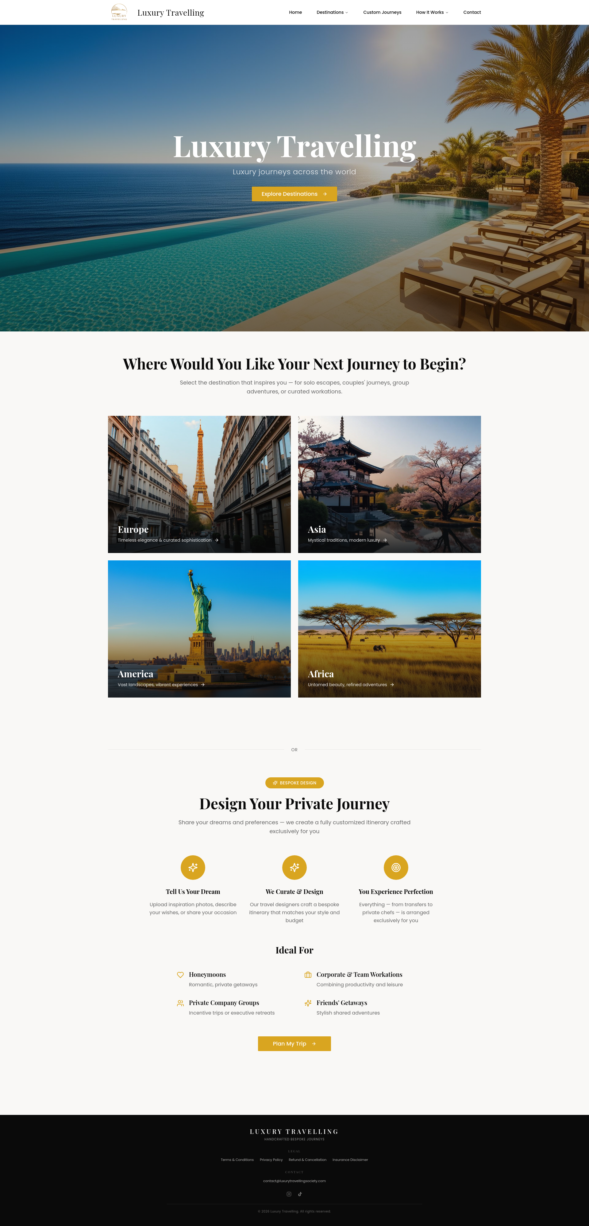 Luxury Travelling - Curated Luxury Journeys Worldwide