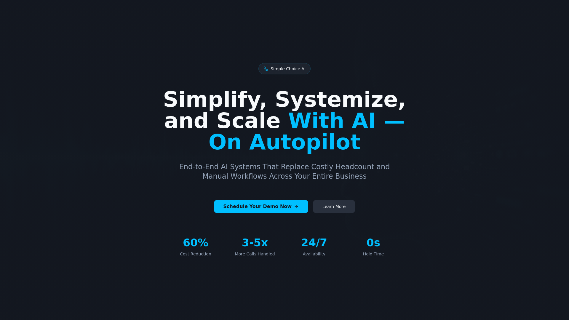 Simple Choice AI - AI-Powered Inbound Call Handling