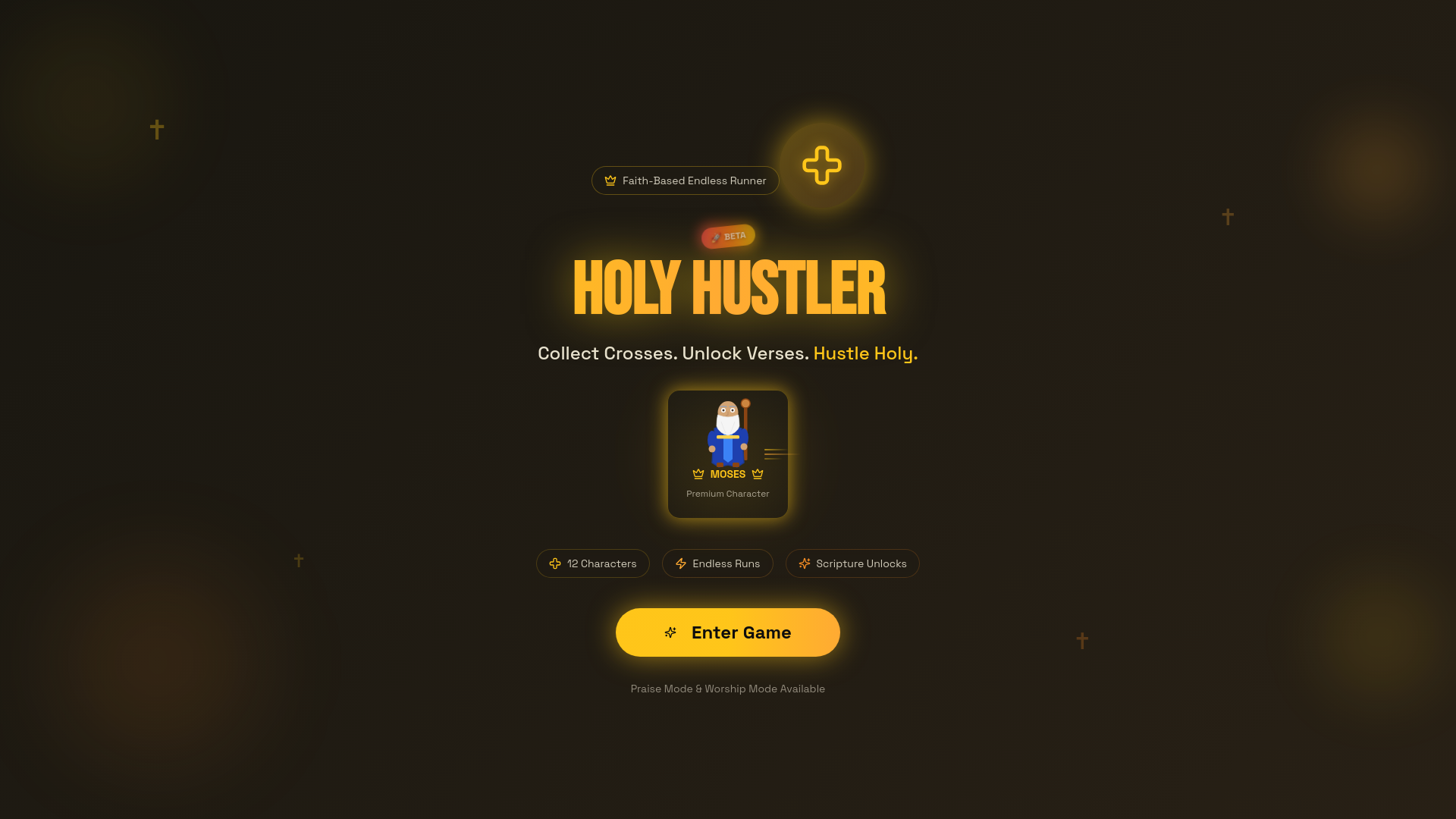 Holy Hustler - Collect Crosses. Unlock Verses. Hustle Holy.
