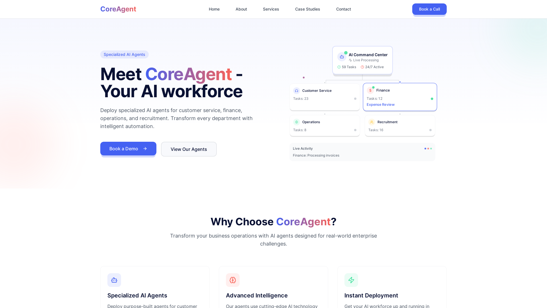 CoreAgent | AI Agents for Your Business