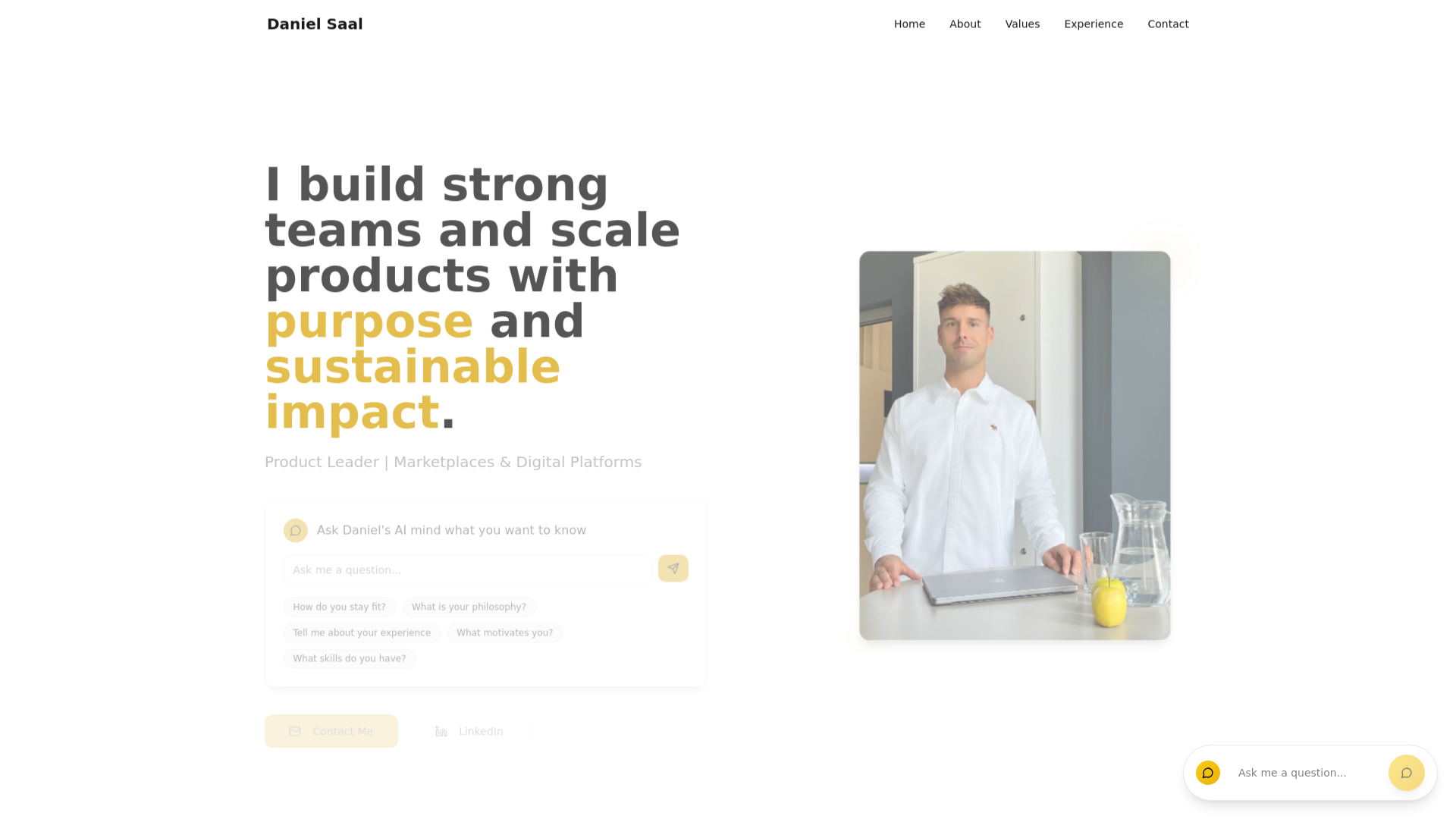 Daniel Saal – Product Leader | Marketplaces & Digital Platforms