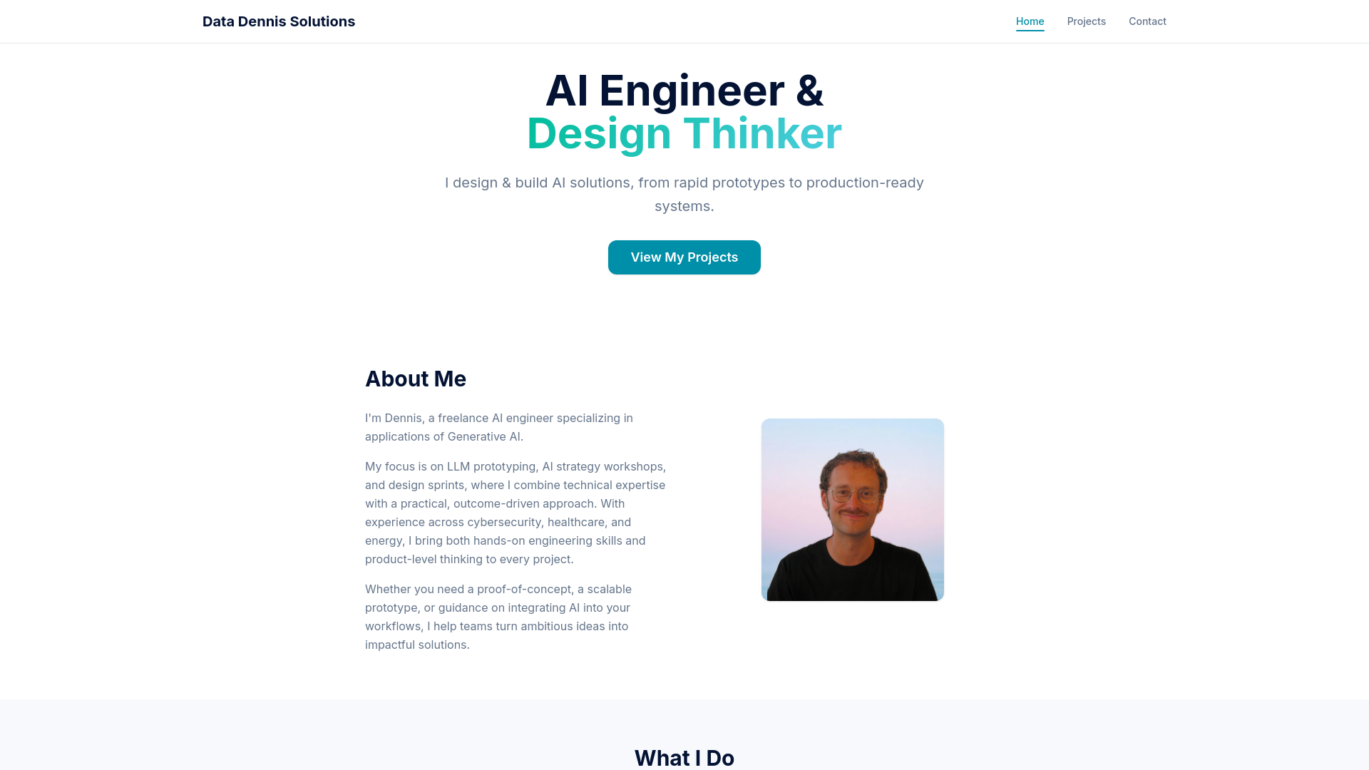 Data Dennis - AI Engineer & Design Thinker