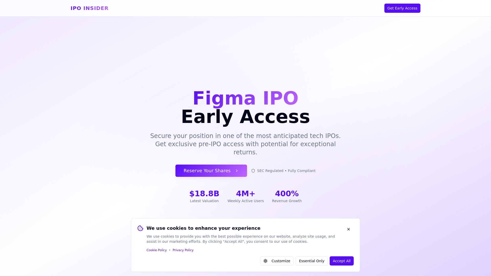 Figma IPO Early Access - Reserve Pre-IPO Shares | $18.8B Valuation