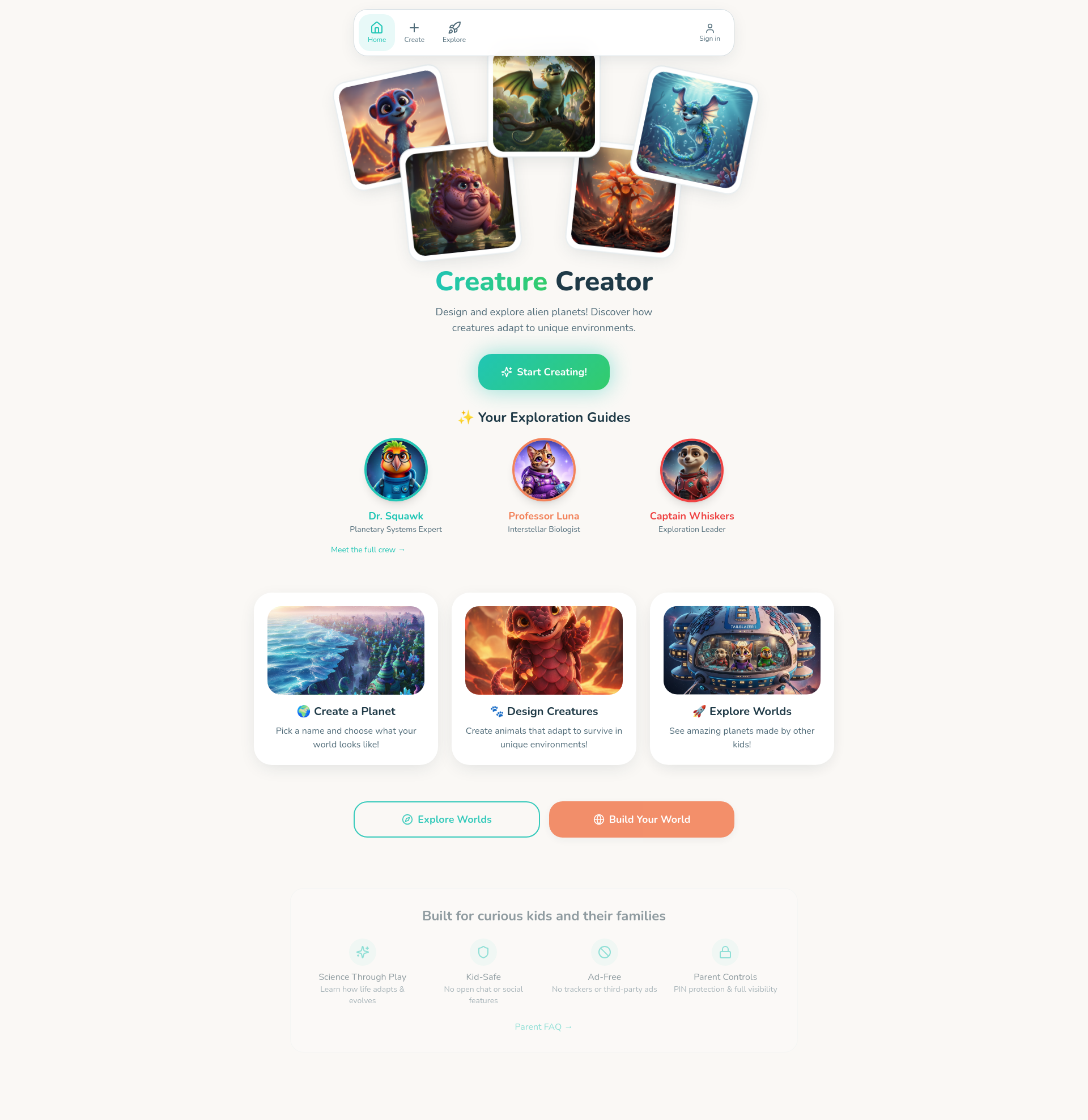 Creature Creator - Create Your Own Alien Planets!