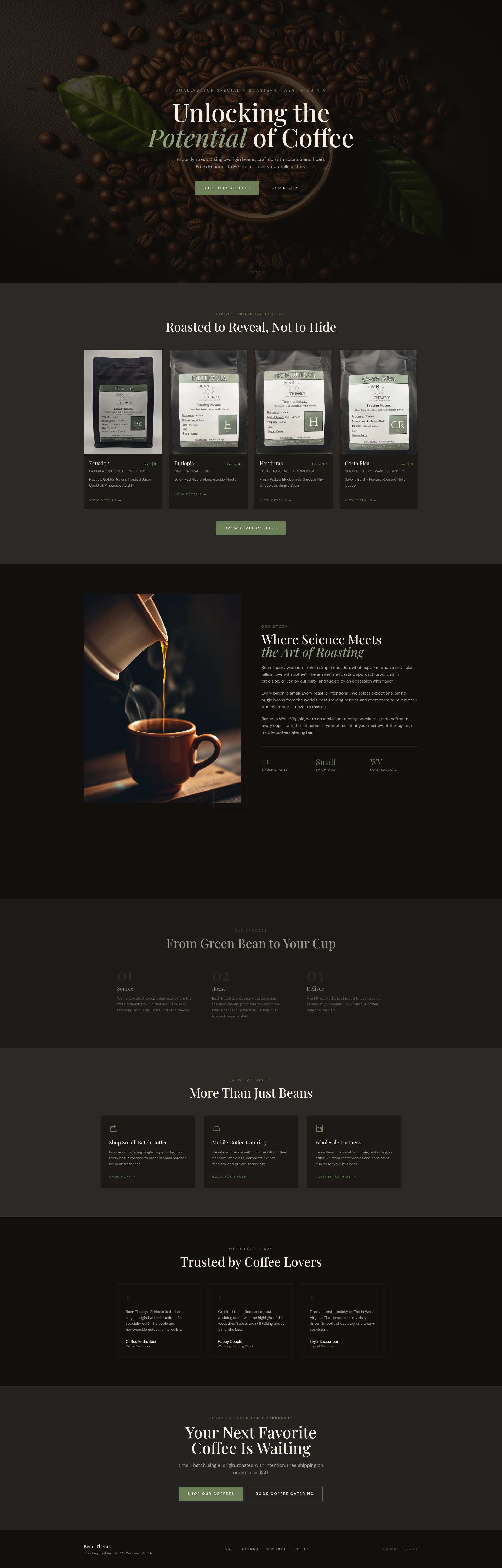 Bean Theory — Small-Batch Specialty Coffee | West Virginia