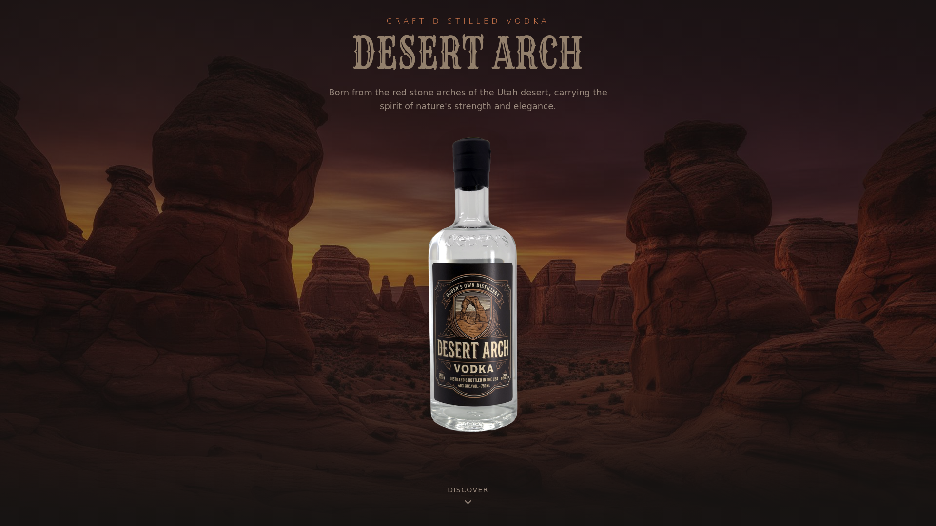 Desert Arch Vodka | Craft Distilled Premium Vodka